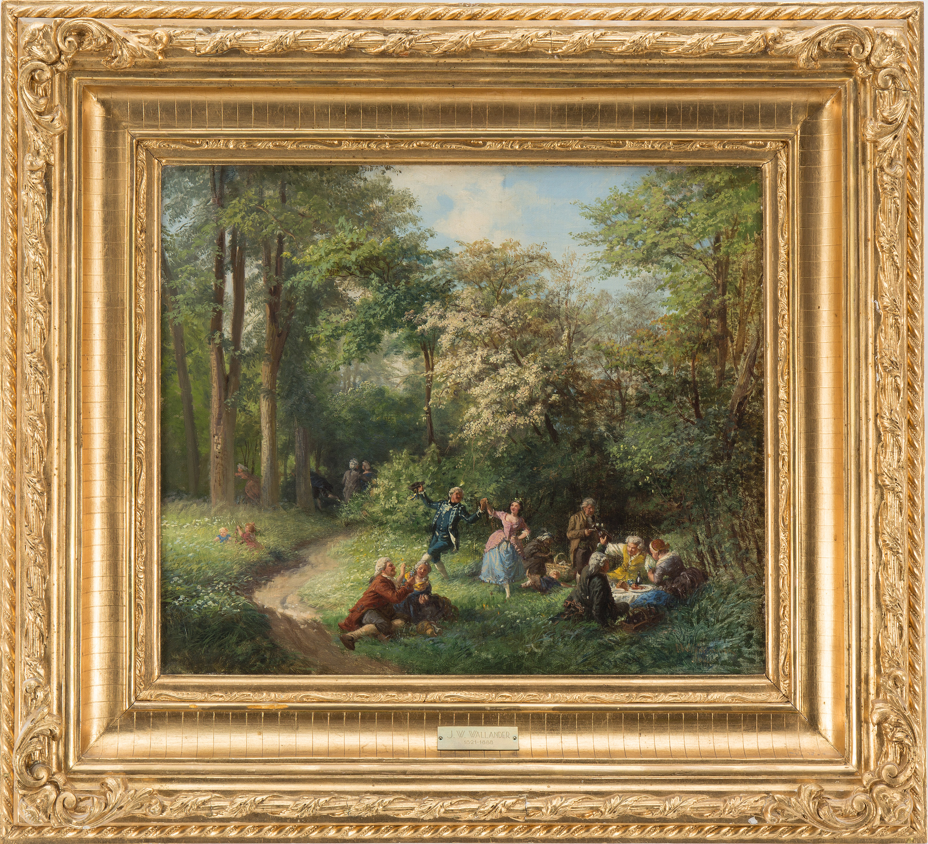 JOSEF WILHELM WALLANDER, oil on canvas, signed. - Bukowskis