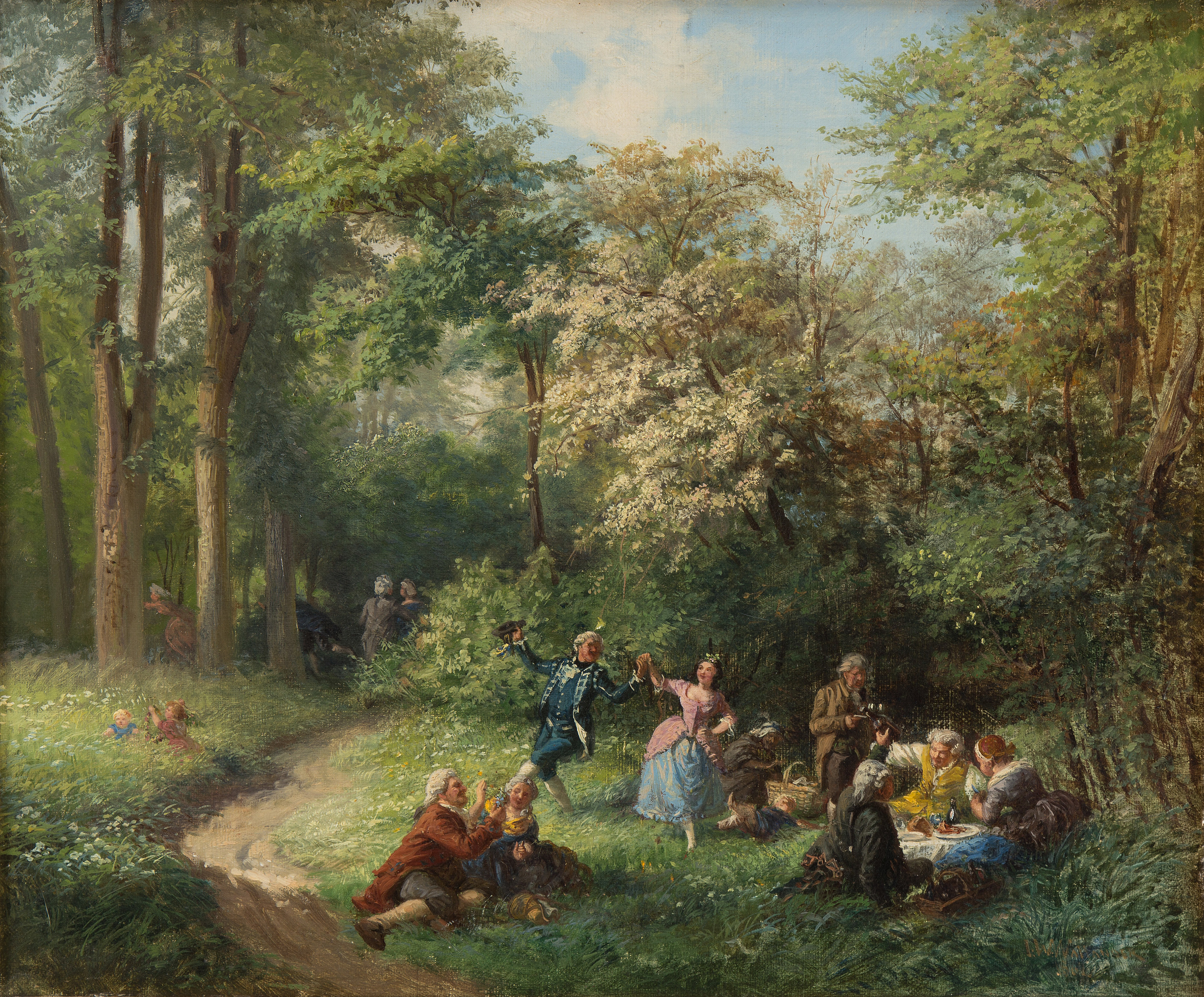 JOSEF WILHELM WALLANDER, oil on canvas, signed. - Bukowskis