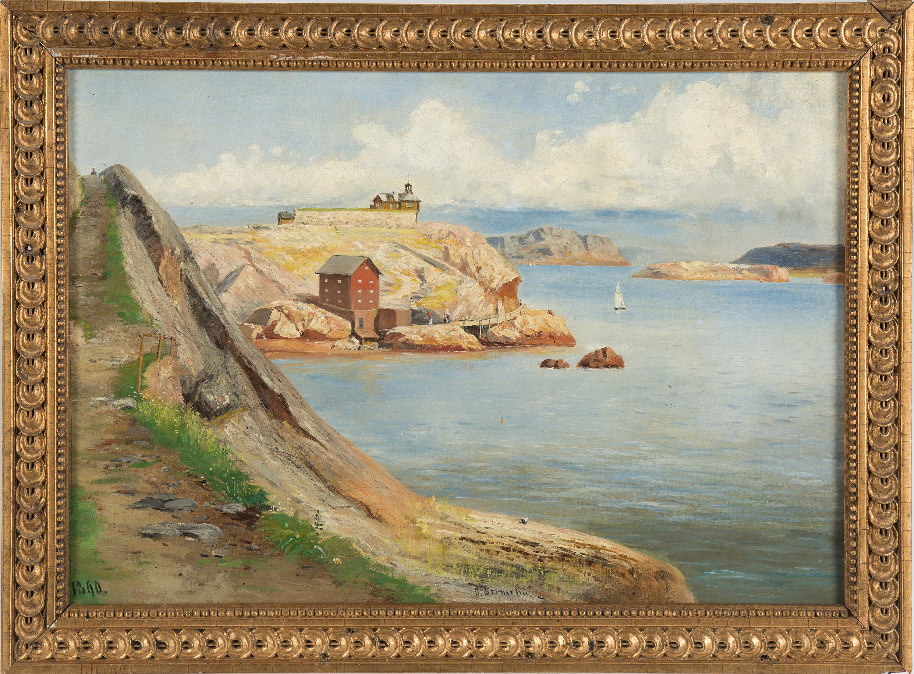 OLOF HERMELIN, oil on canvas, signed and dated 1890. - Bukowskis