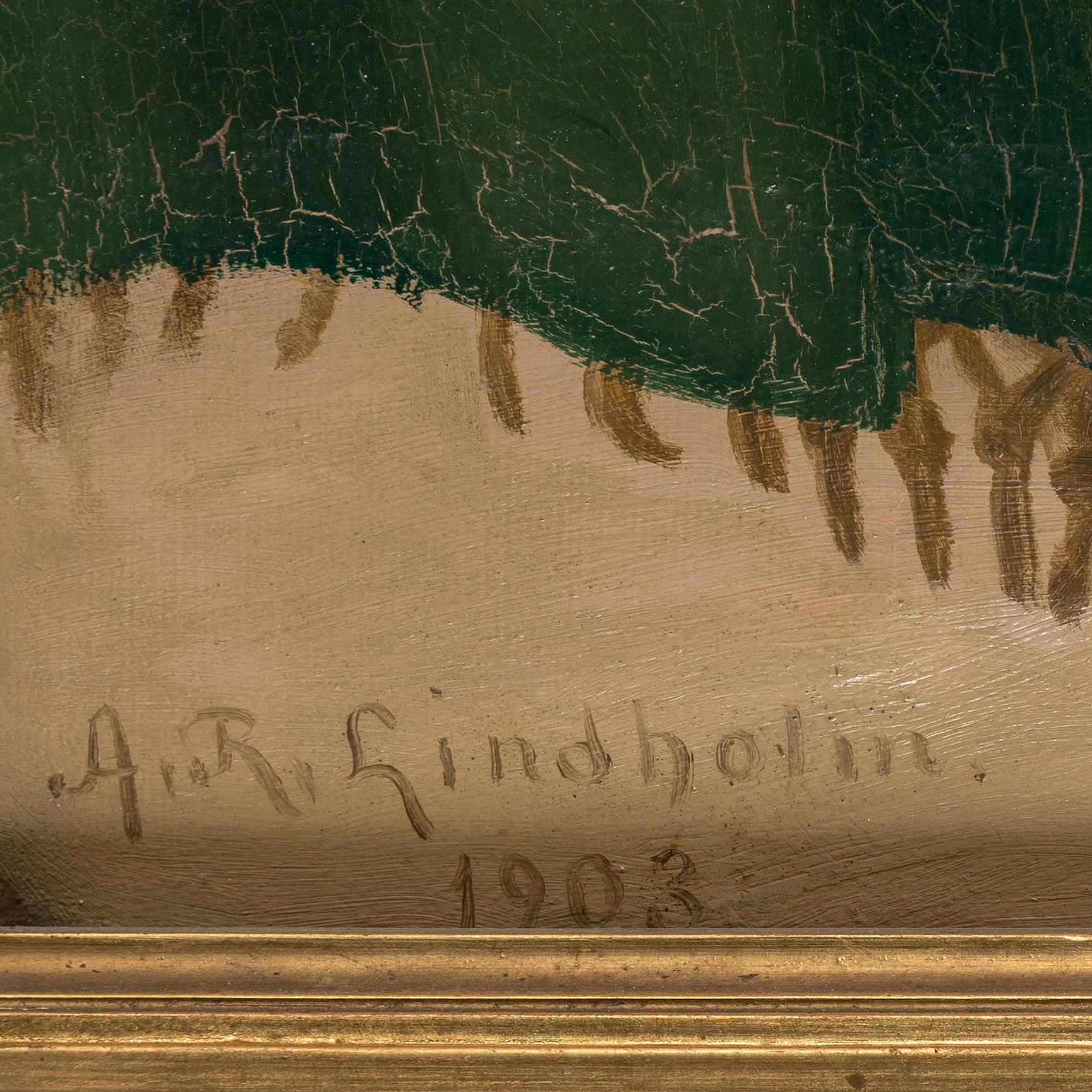 AXEL REINHOLD LINDHOLM, oil on canvas, signed and dated 1903. - Bukowskis