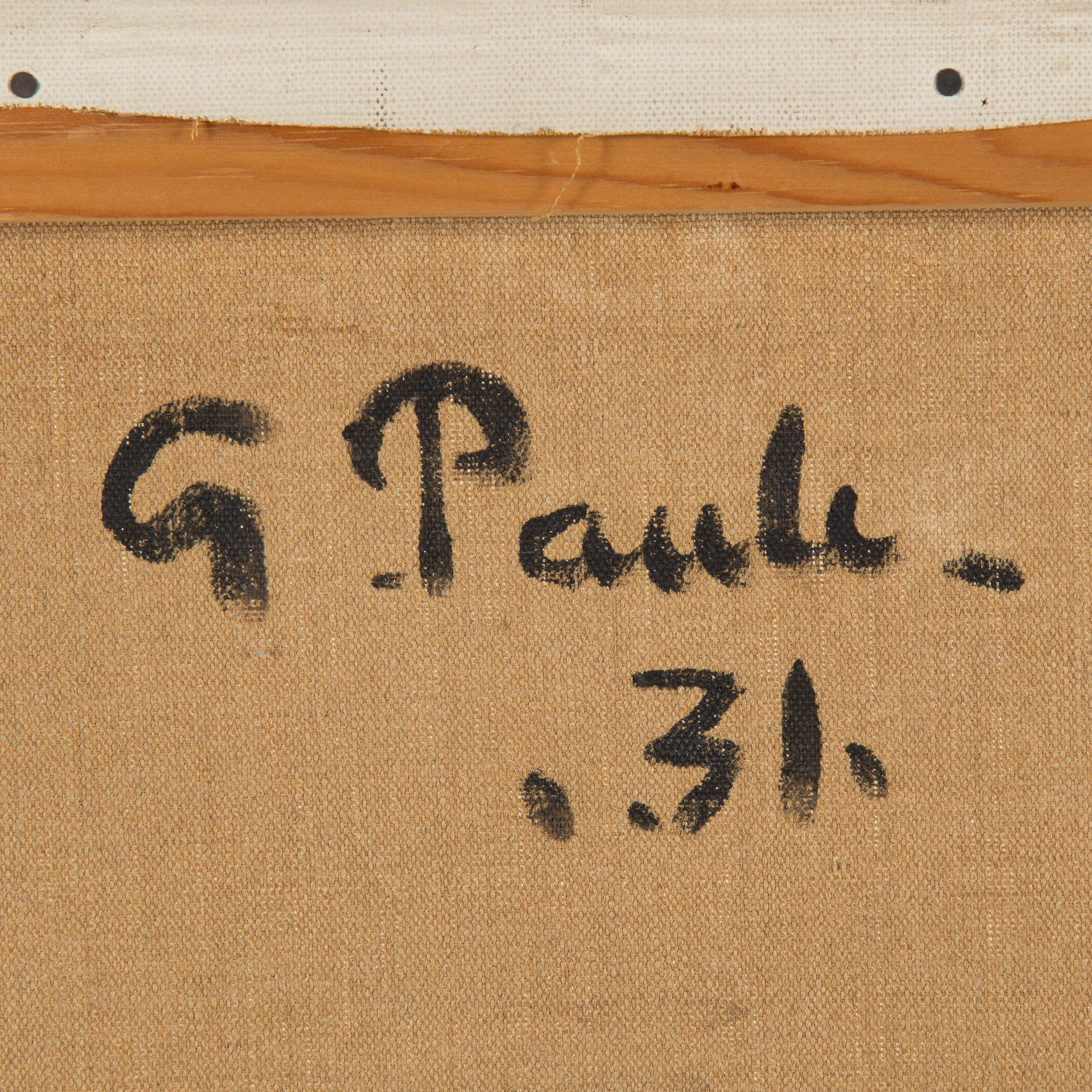 GEORG PAULI, oil on canvas, signed and dated - 31. - Bukowskis