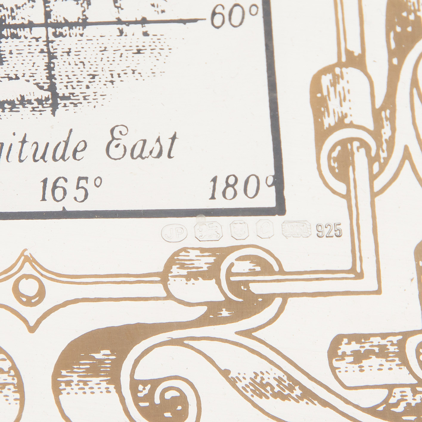 A sterling silver map, London, England, 1977. - Bukowskis