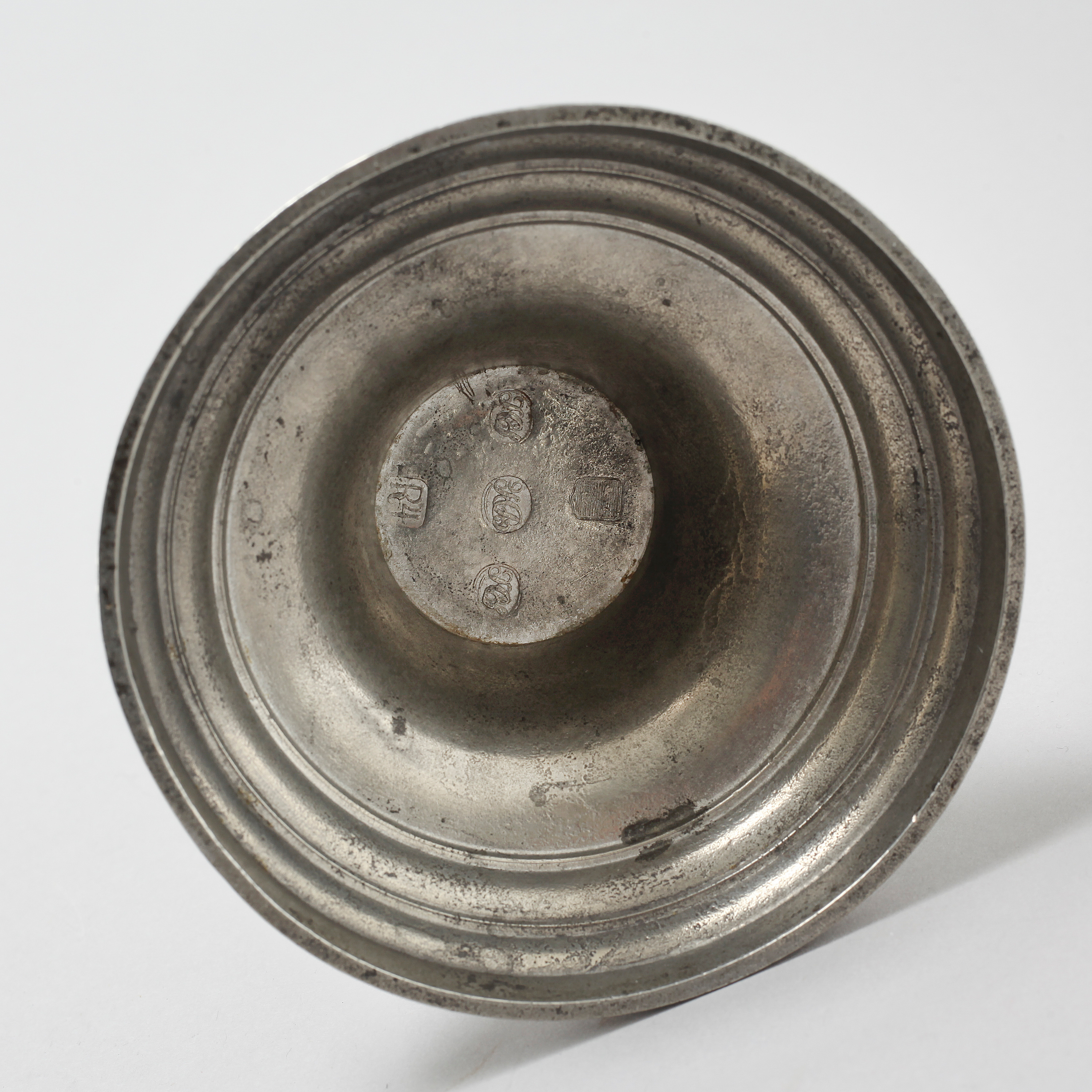 A pair of pewter candlesticks by Henrik Philip Stickler from ...