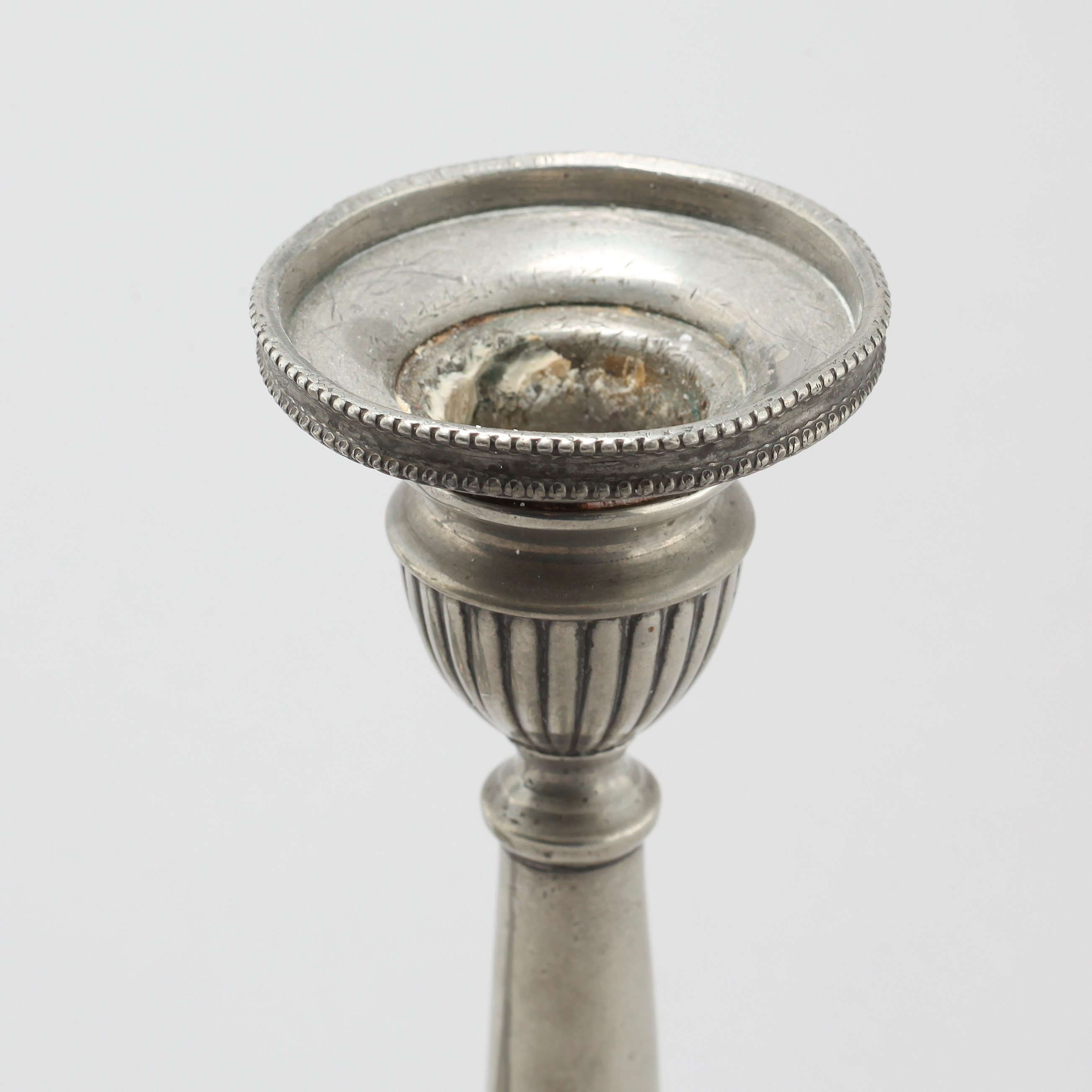 A pair of pewter candlesticks by Henrik Philip Stickler from ...