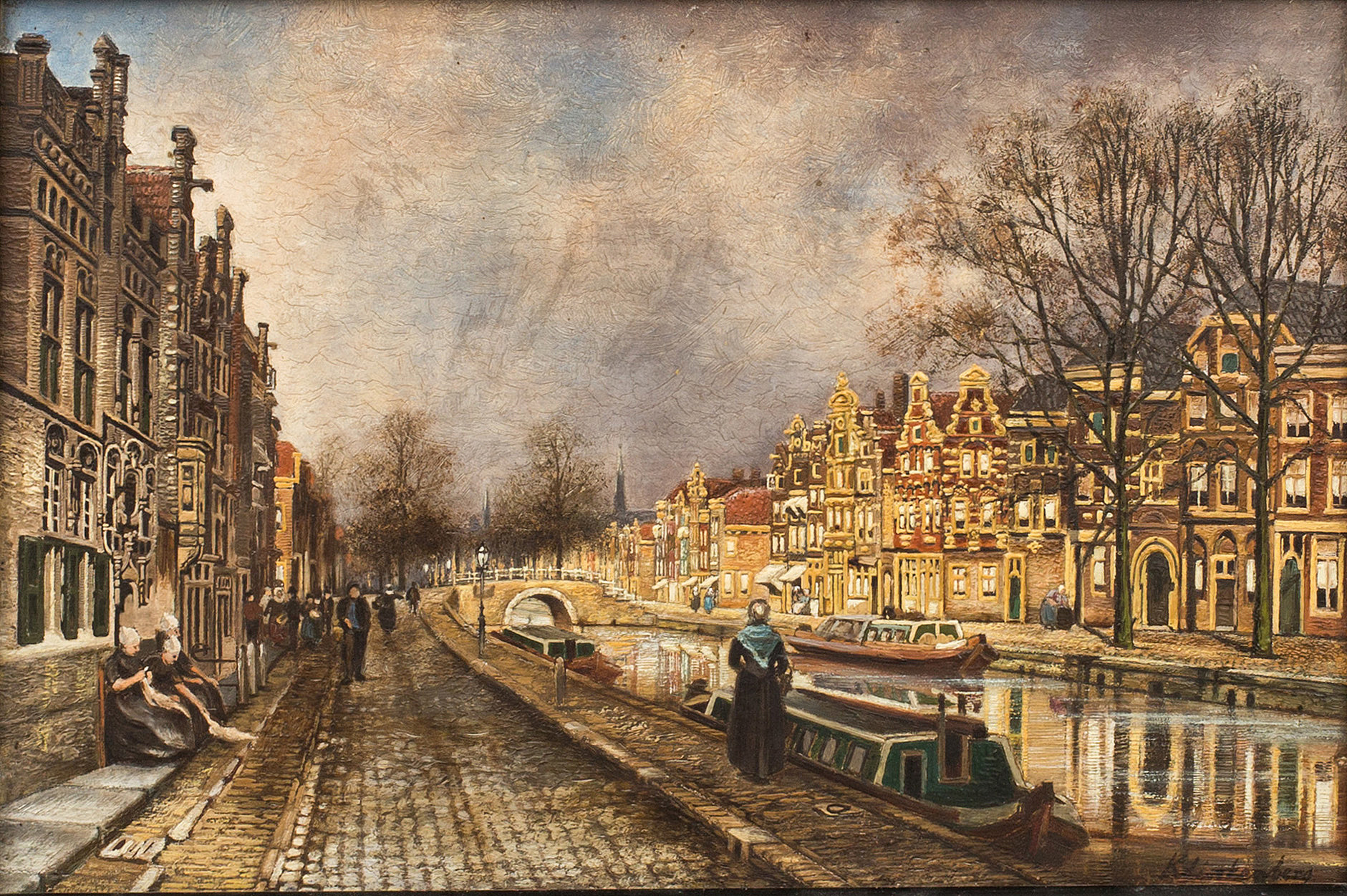 JOHANNES CHRISTIAAN KAREL KLINKENBERG, oil panel. Signed. - Bukowskis