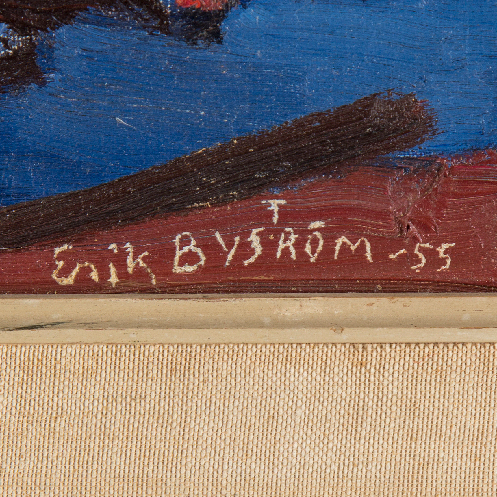 ERIK BYSTRÖM, Oil on canvas, signed and dated -55. - Bukowskis