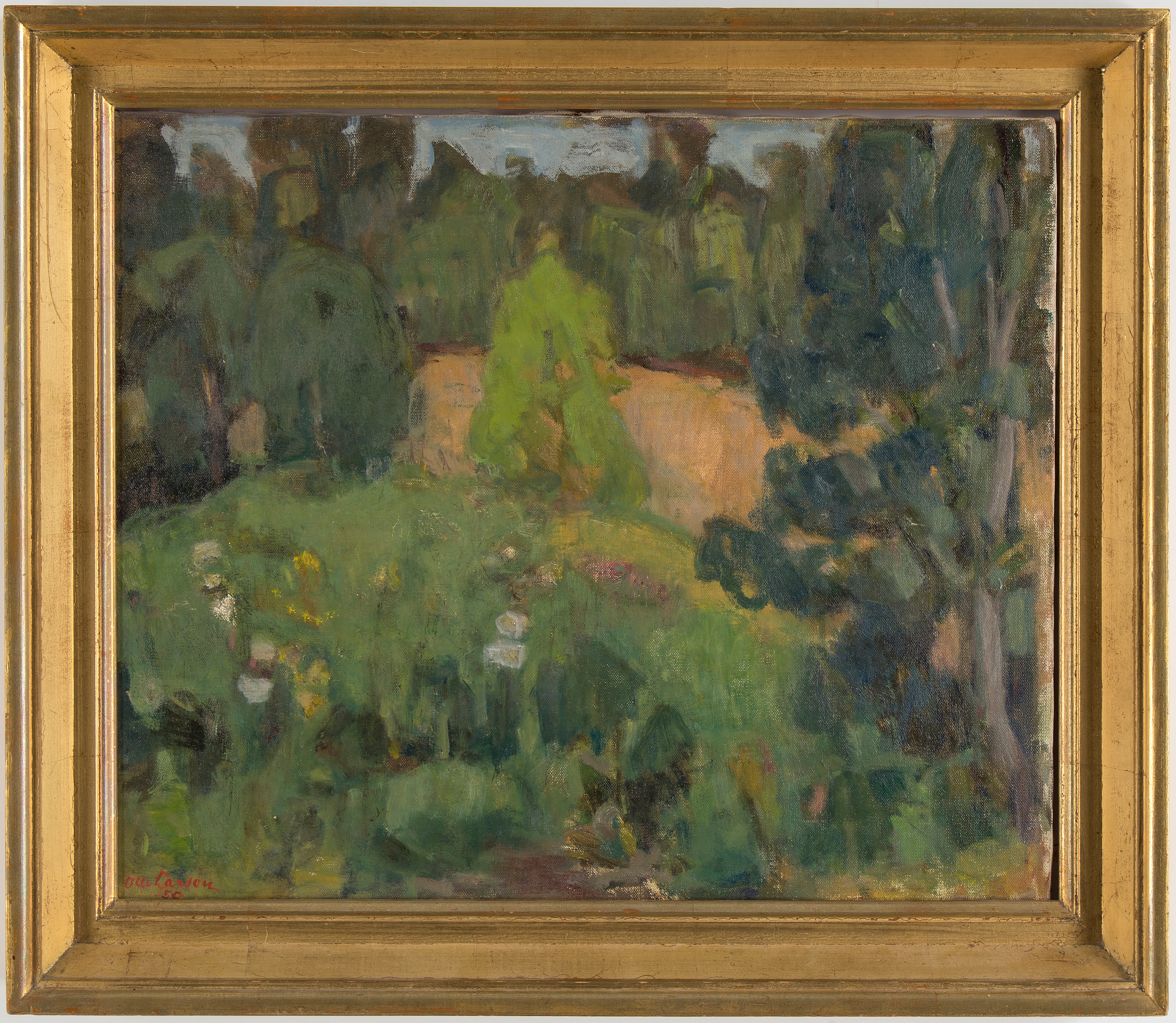 OLLE LARSSON, Oil on canvas, signed and dated -50. - Bukowskis