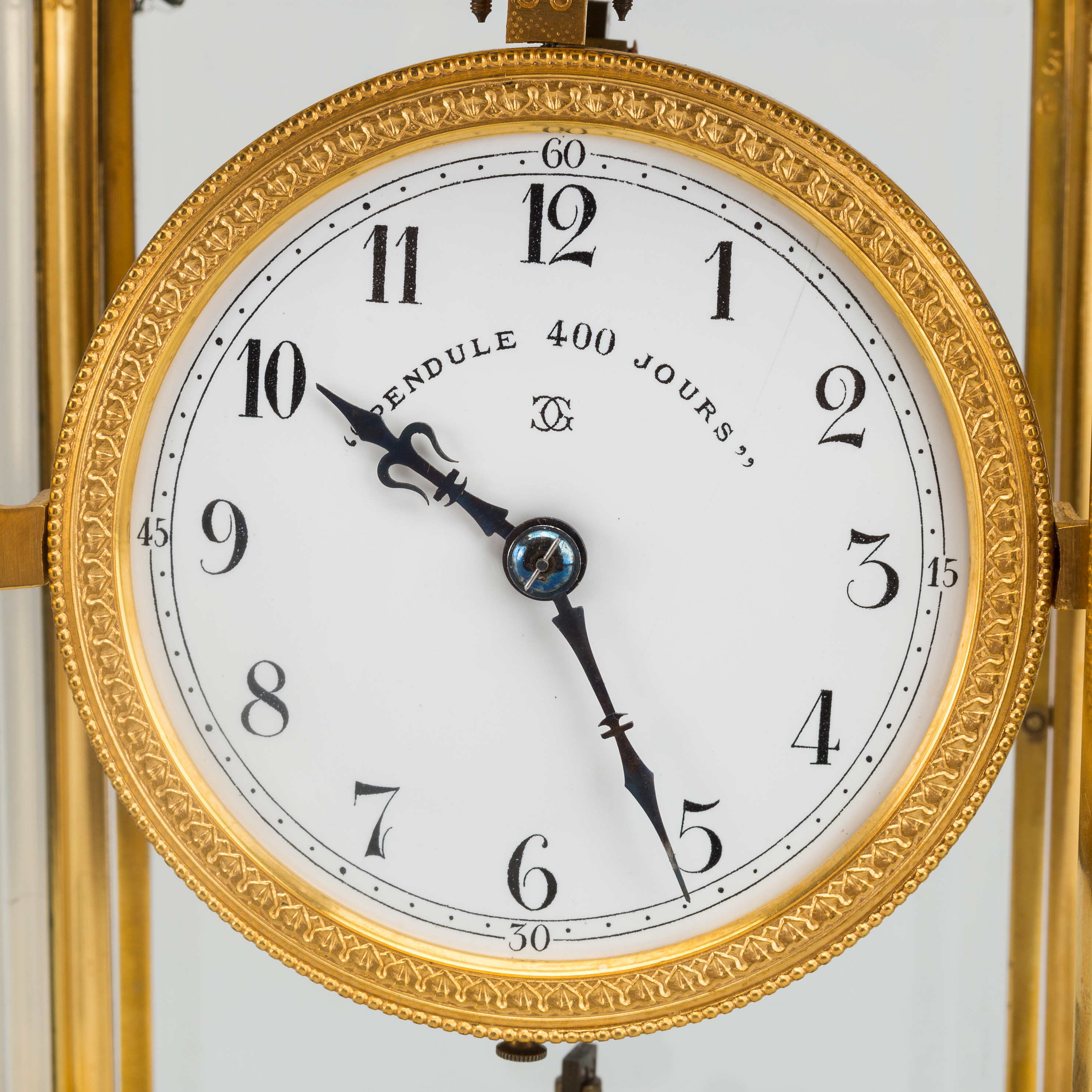 A Claude Grivolas 400 day torsion clock, first half of the 20th century ...