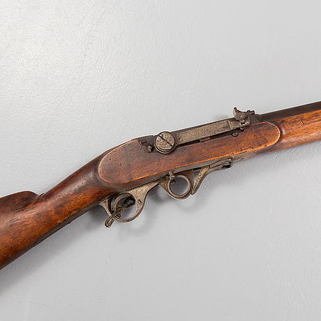 A mid 19th century PJ Malherbe & Cie A Liege rifle. - Bukowskis