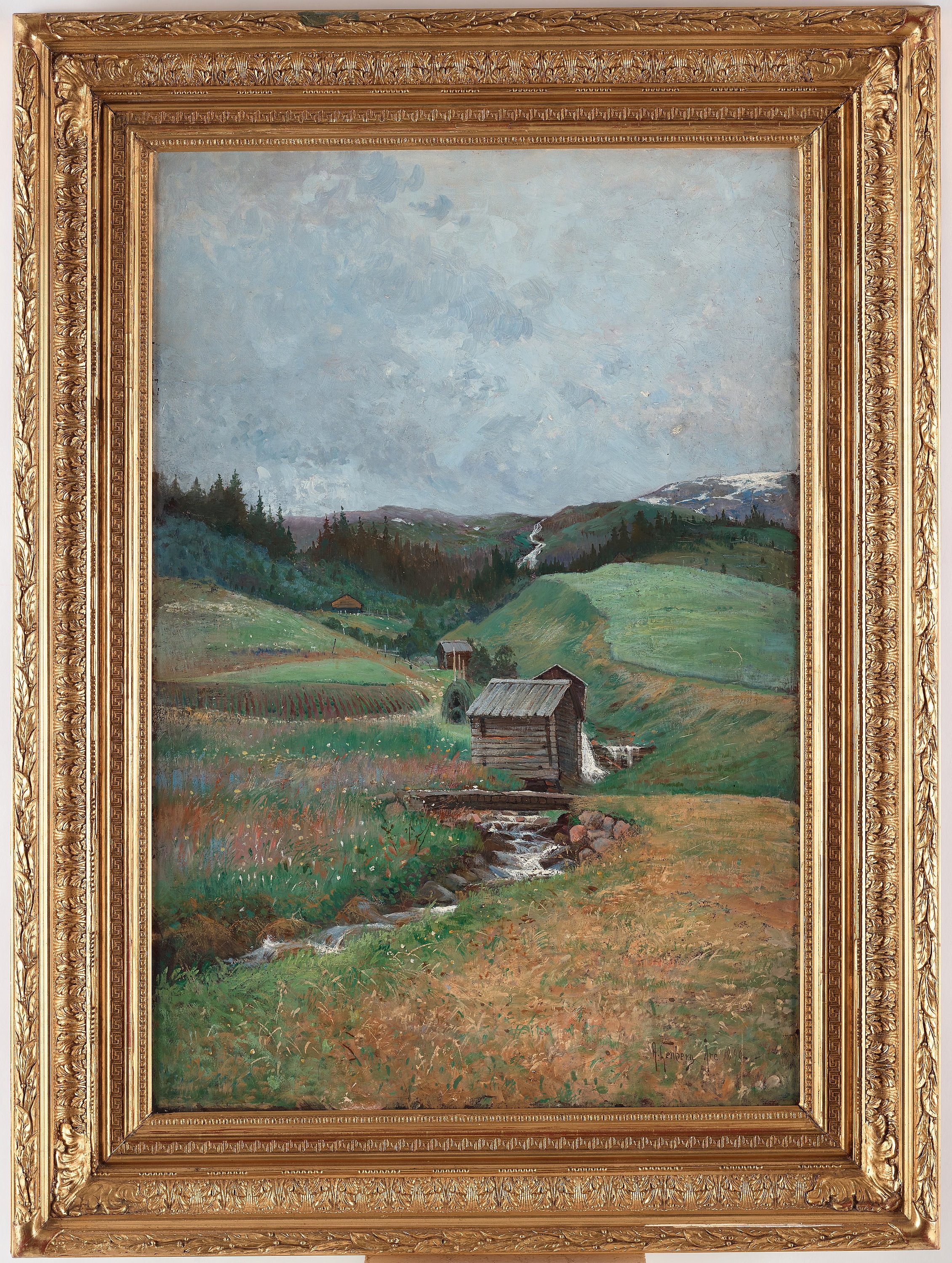 Anton Genberg, Summer landscape from Åre in the north of Sweden ...