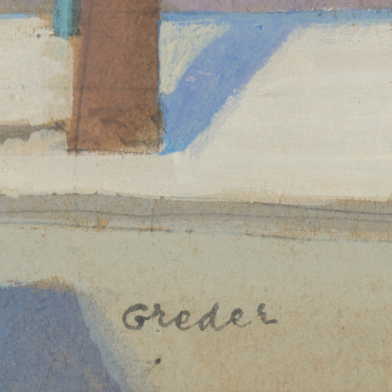 ULF GREDER, gouache, signerad och daterad 1988. - Bukowskis