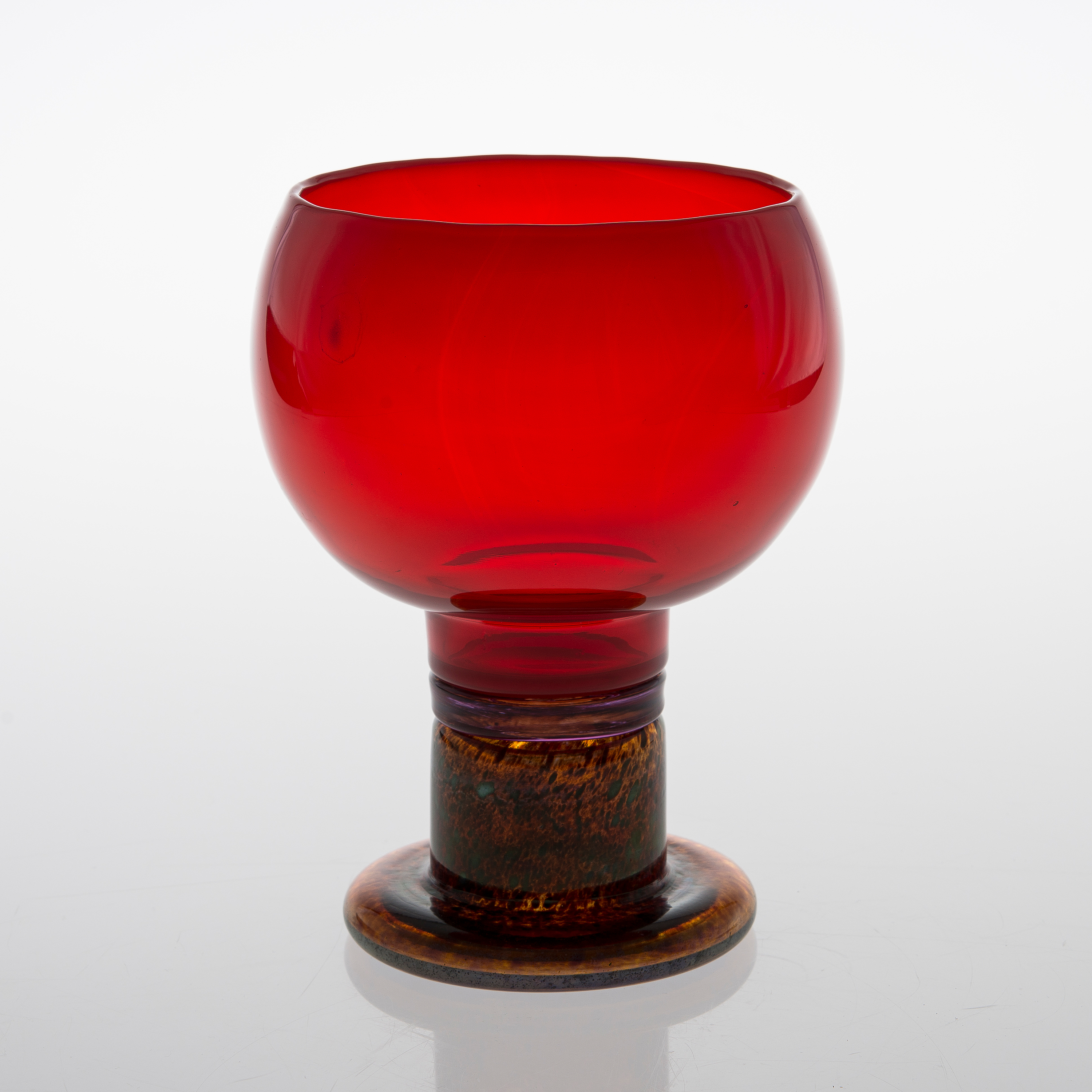 KAJ FRANCK, POKAL, glas, signerad Kaj Franck Nuutajärvi Notsjö. - Bukowskis