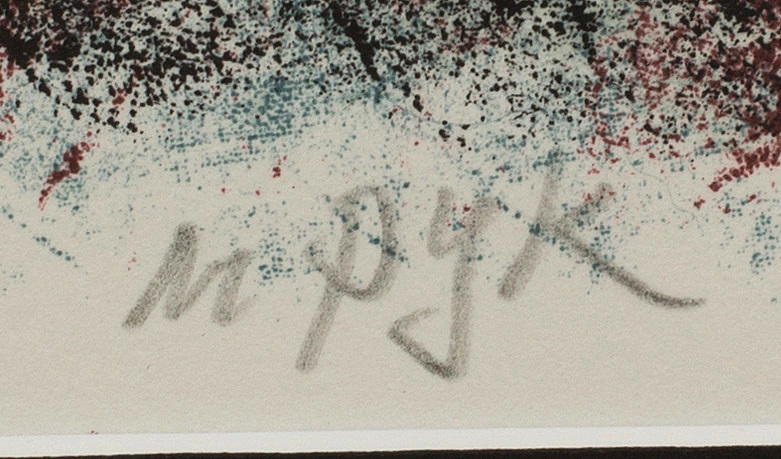 MADELEINE PYK, a signed E.A lithograph. - Bukowskis