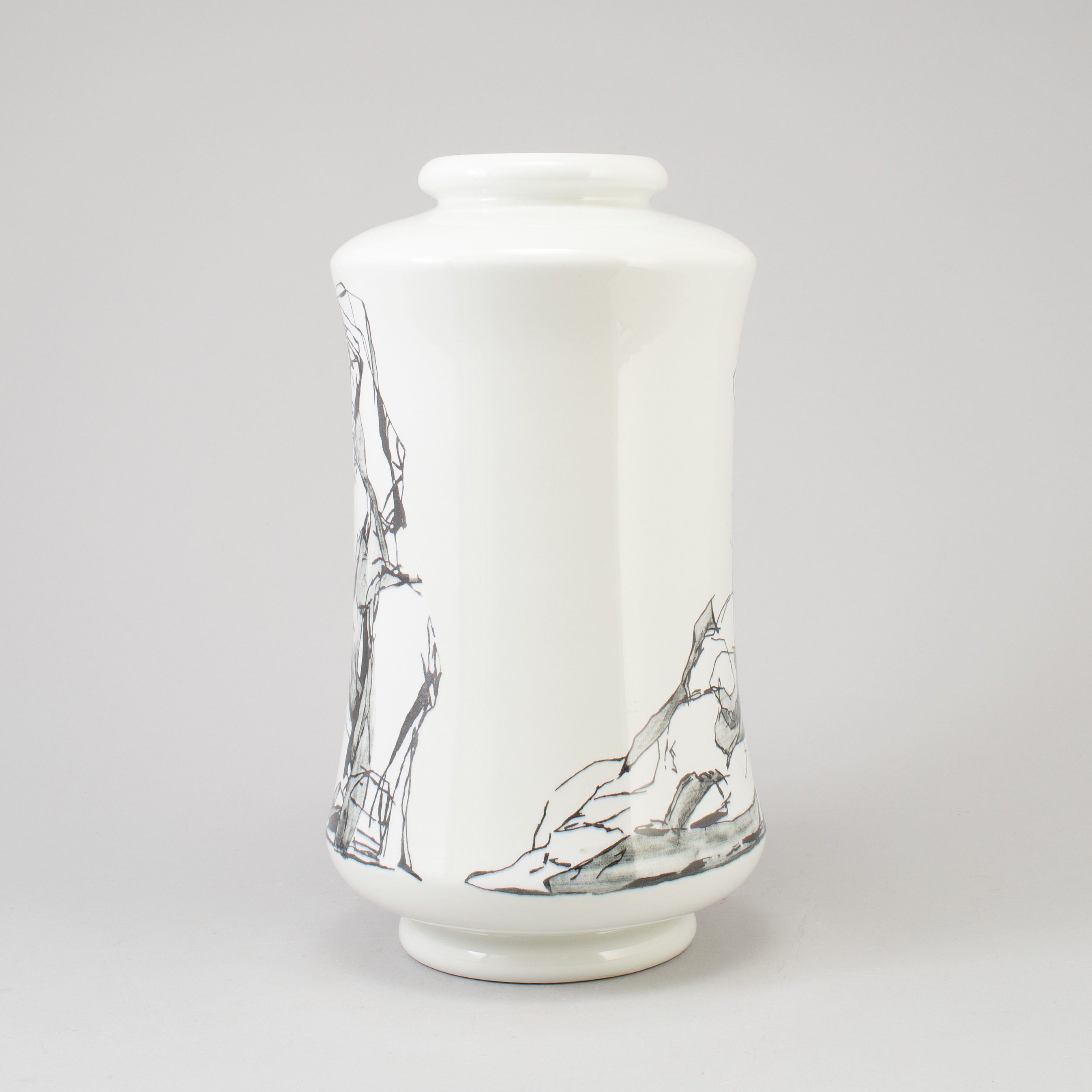 NILS OBEL, a faience vase from Royal Copenhagen Gallery, numbered 29/ ...