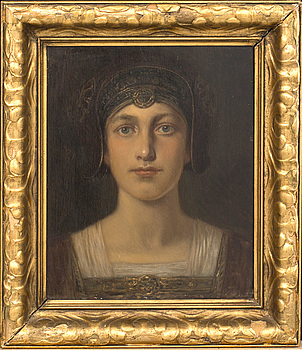 JULIUS KRONBERG, a signed oilpainting on board. - Bukowskis