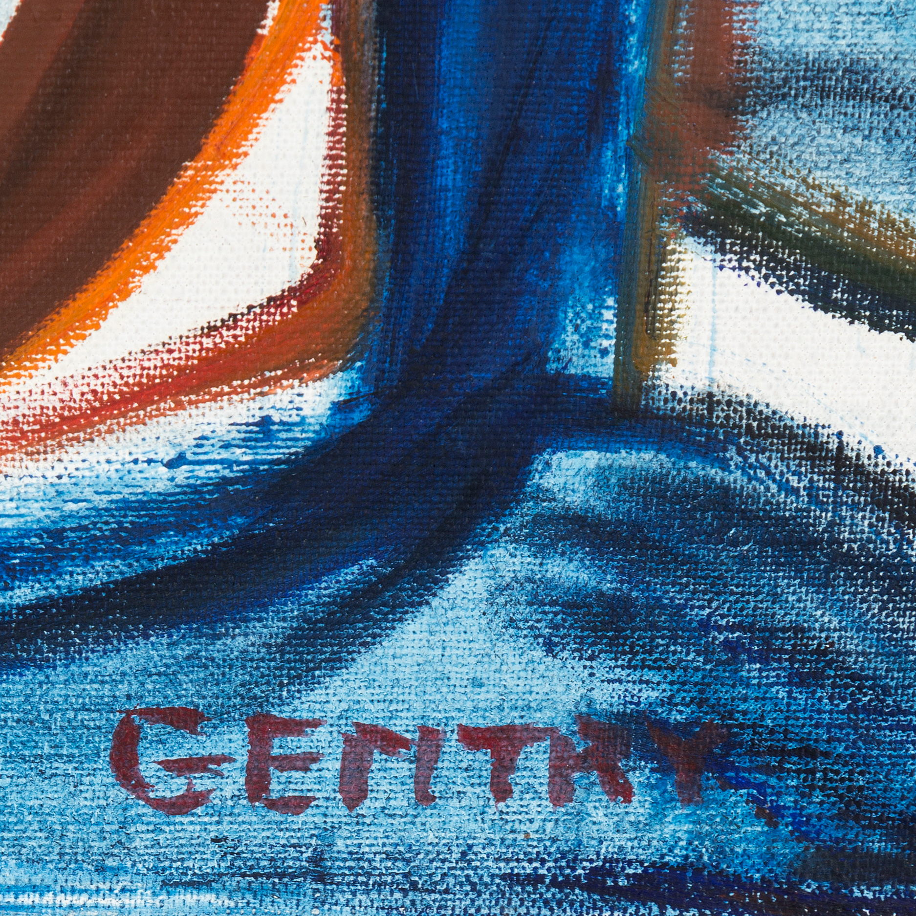 HERBERT GENTRY, "Looking in" oil on canvas, signed and dated 1973 ...