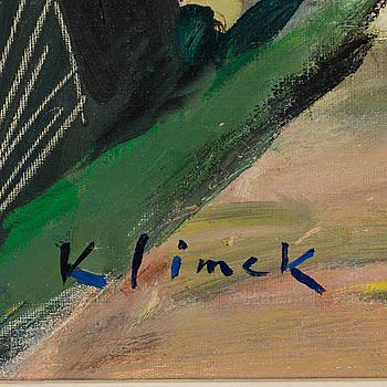 LUDWIG KLIMEK, Oil on canvas, signed. - Bukowskis