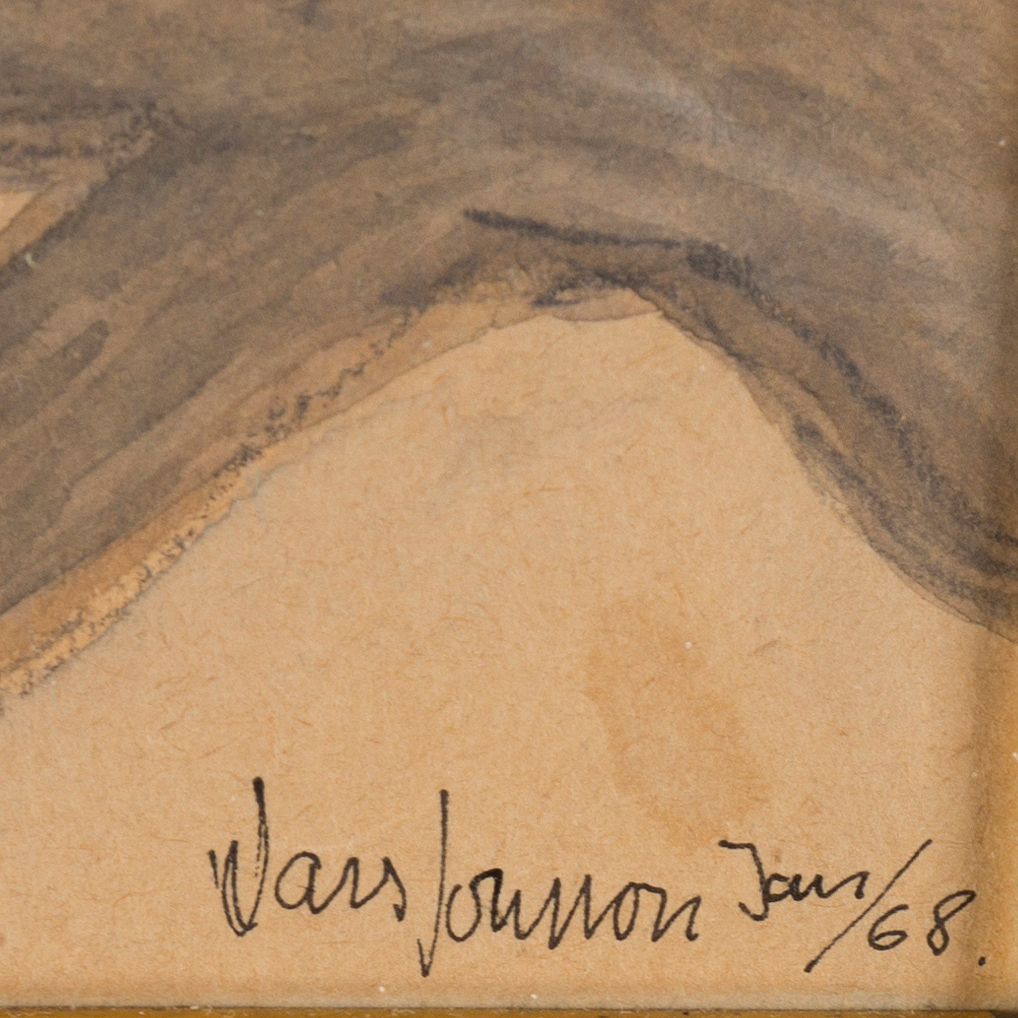 LARS JONSSON, mixed ,media signed and dated jan -68. - Bukowskis