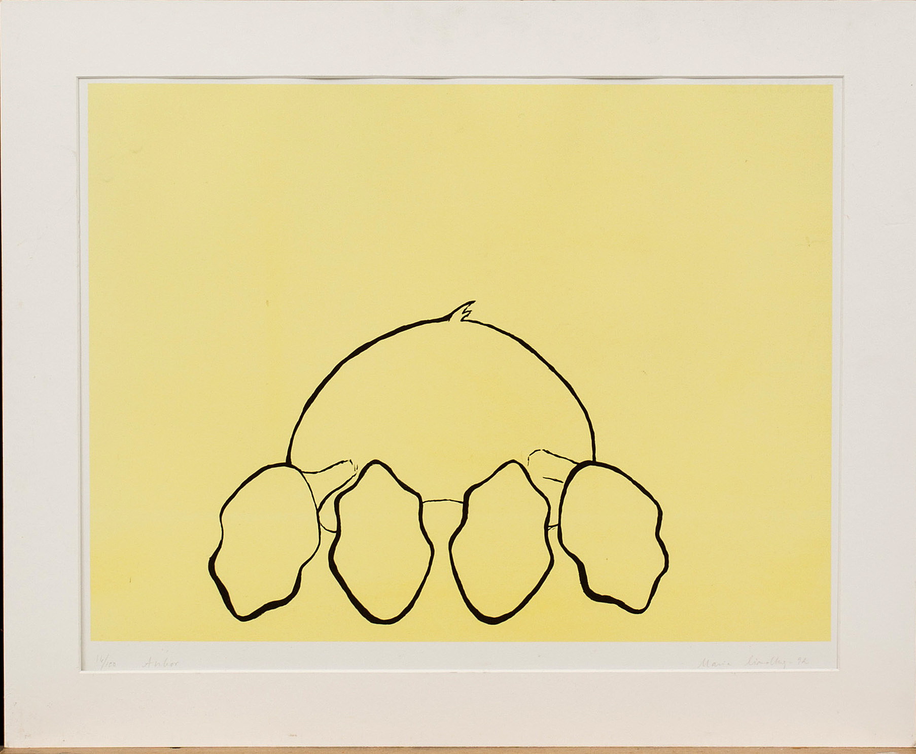 MARIA LINDBERG, a lithograph in color. Numbered 16/100 and signed. 1992 ...