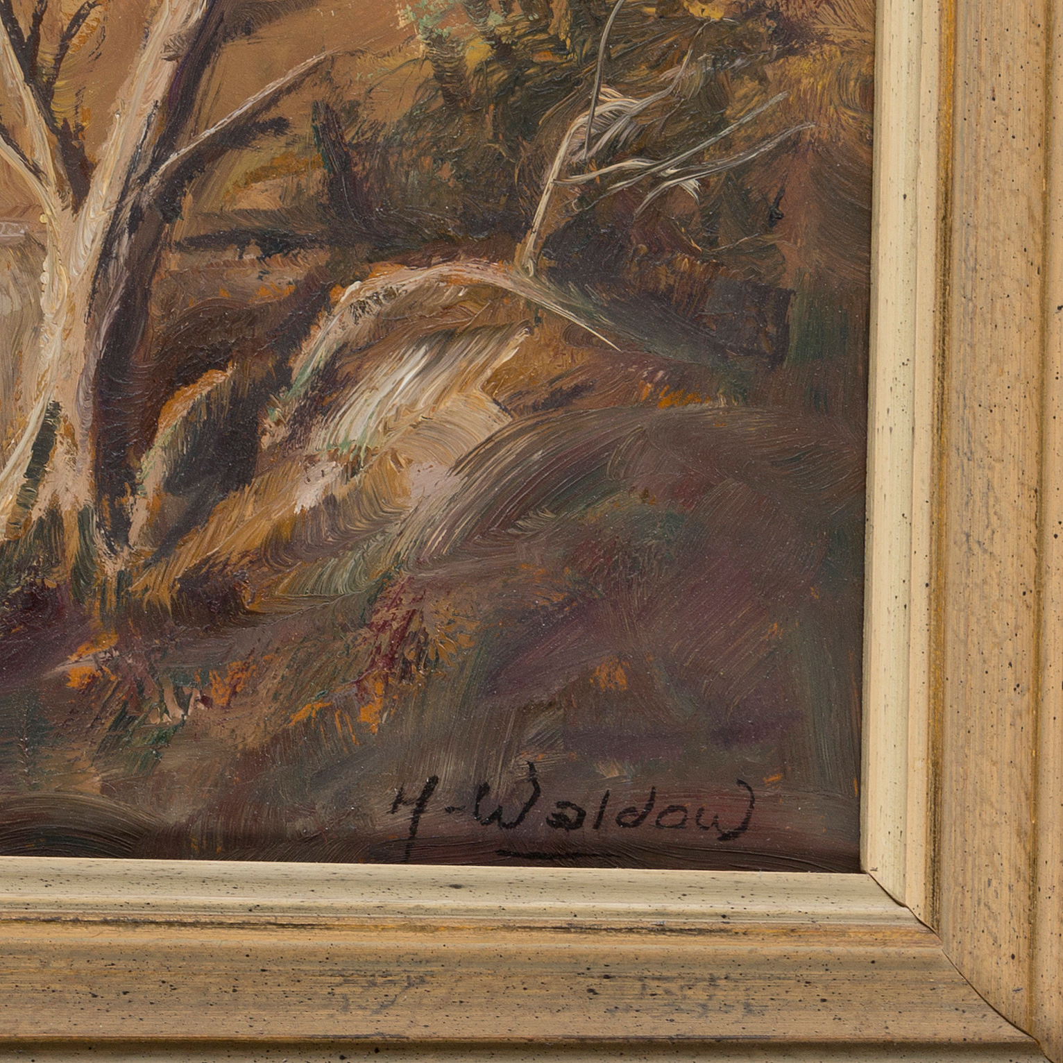 HARRY WALDOW, oil on pannel, signed. - Bukowskis