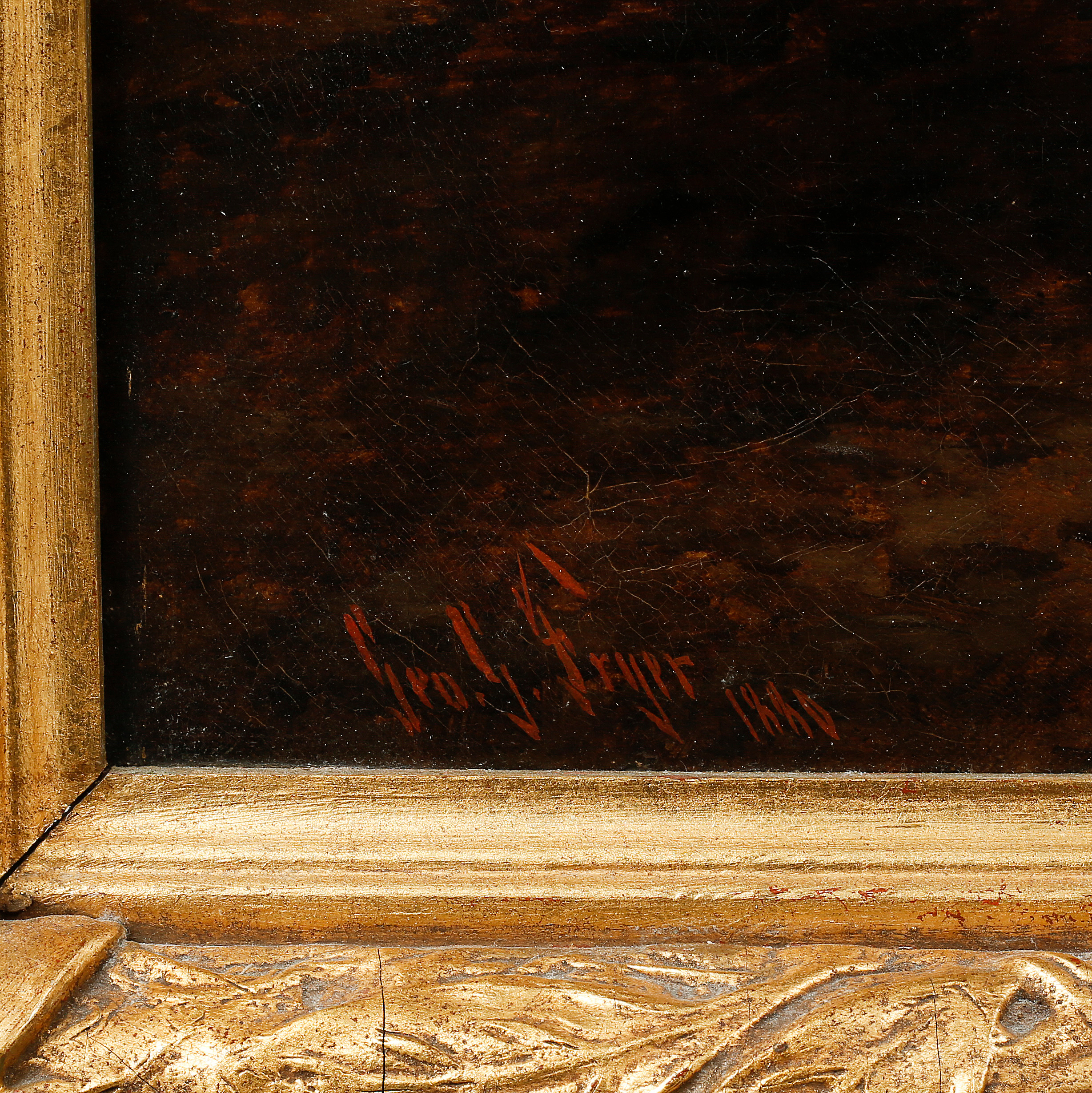 GEORGE G FRYER, olja på duk, signerad och daterad 1880. - Bukowskis