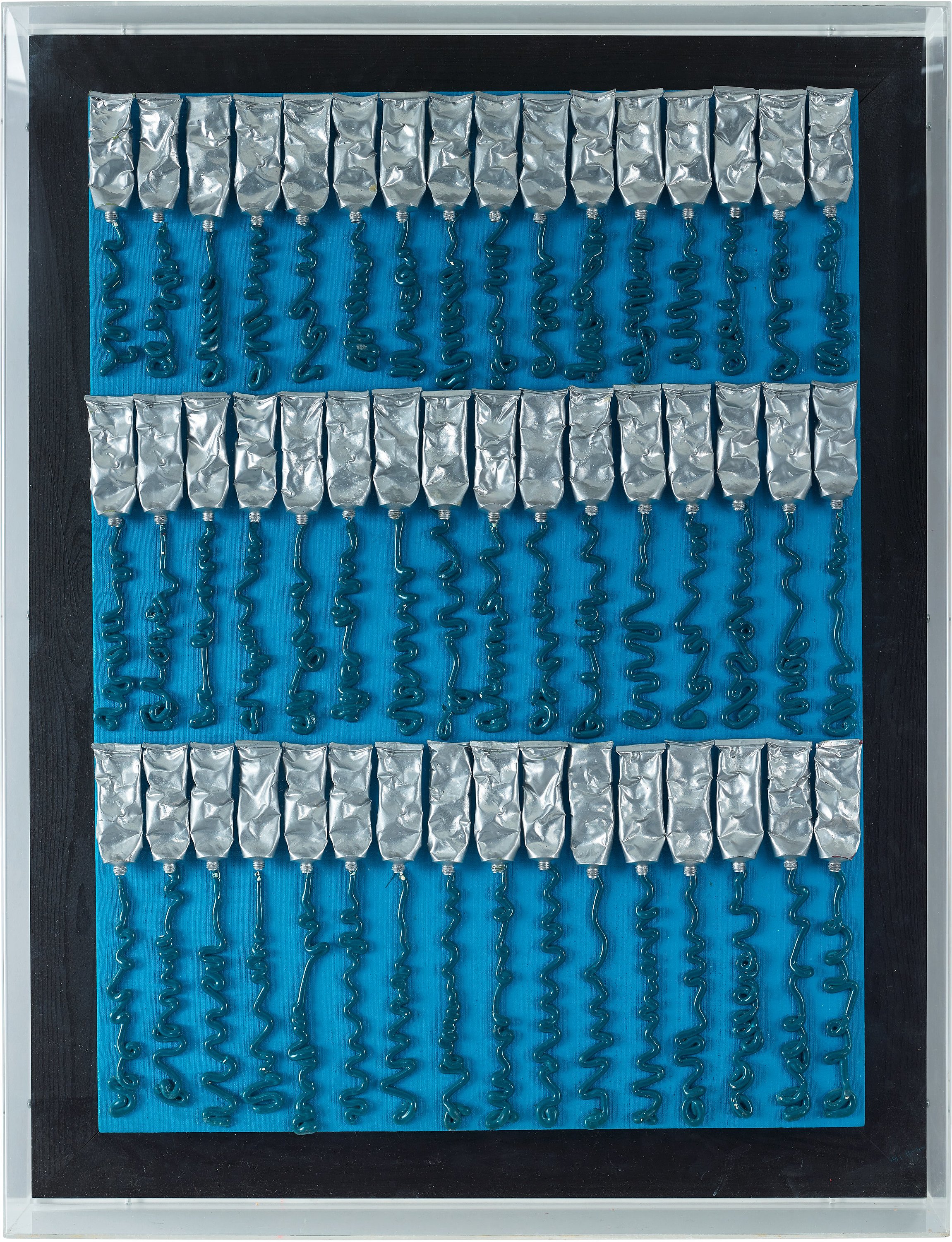 Fernandez Arman, ”Blue and Silver”. - Bukowskis