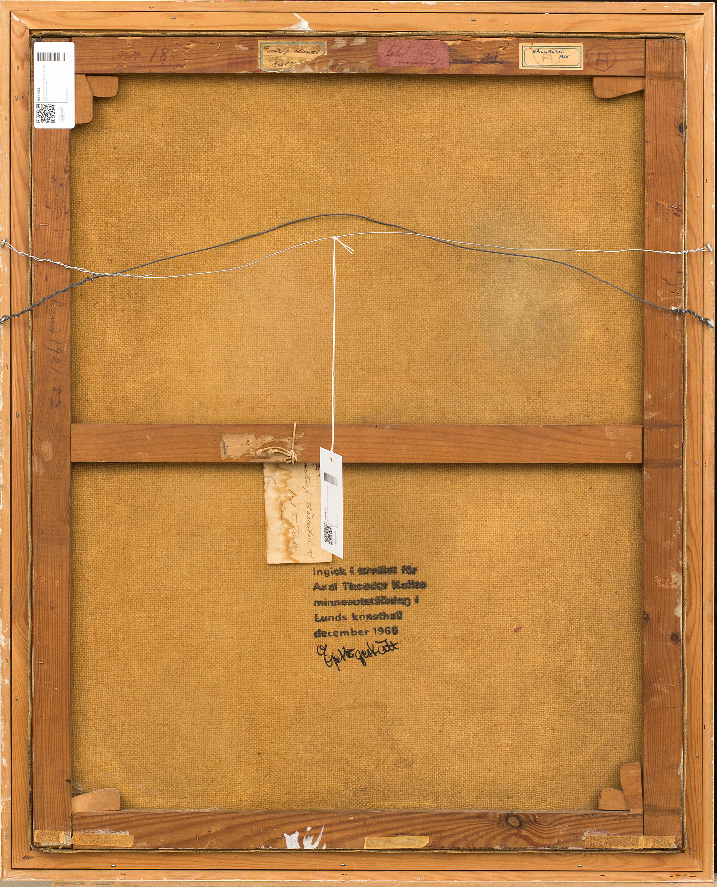 AXEL THEODOR KULLE, signed painting. - Bukowskis