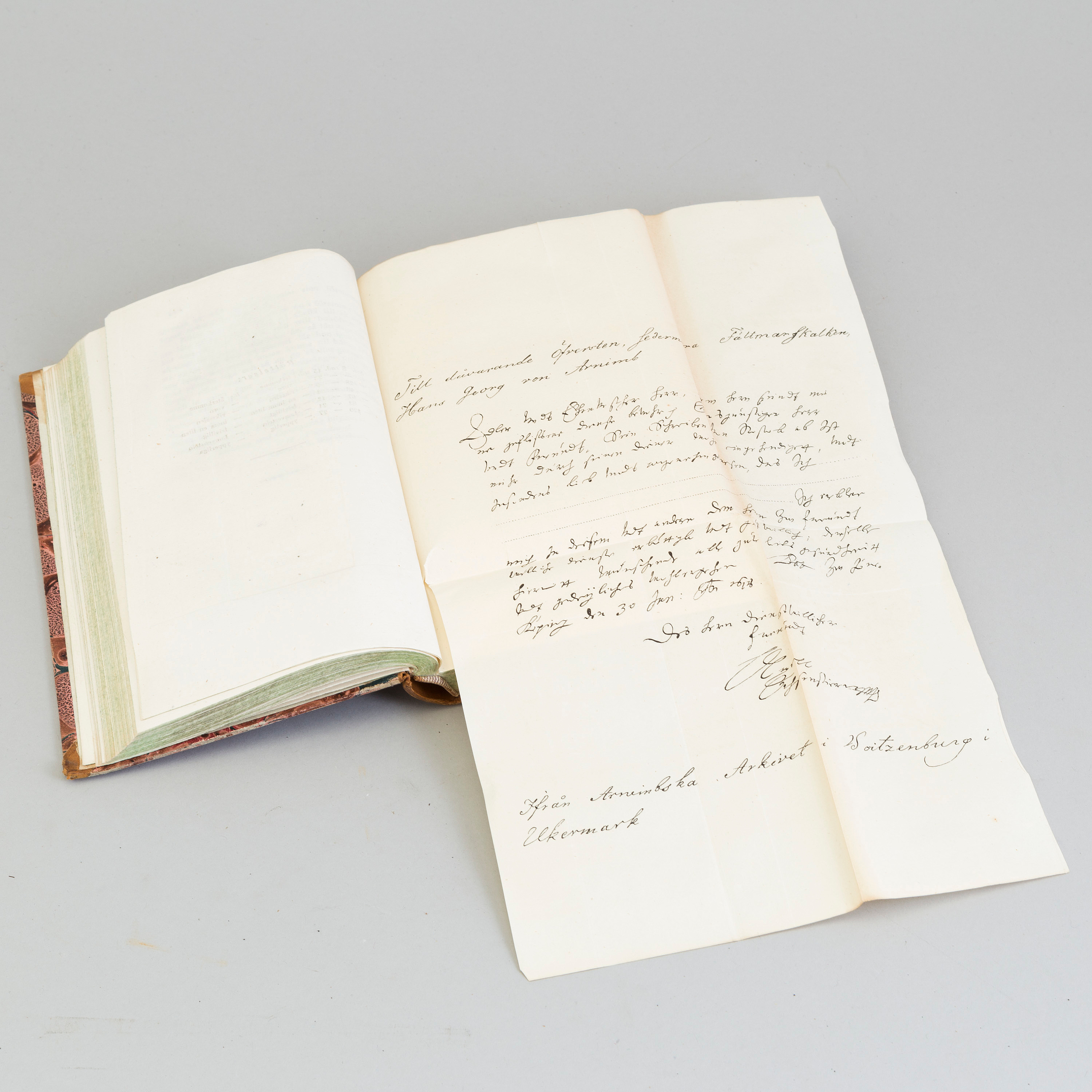 BÖCKER: 2 volymer, Svensk Plutark, JF af Lundblad, tryckt hos Kongl ...