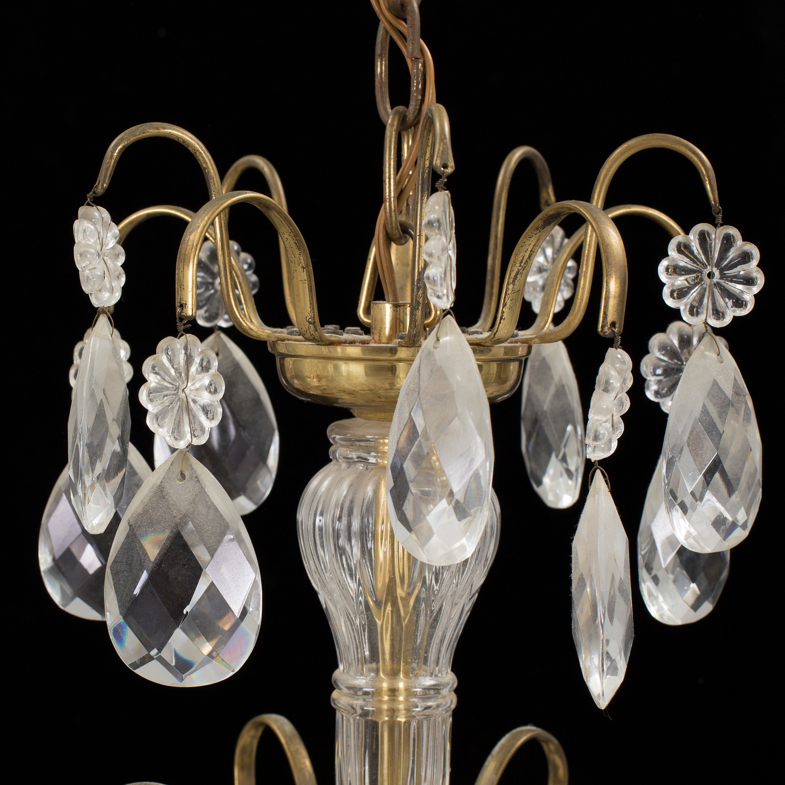 A 7-LIGHT CEILING LAMP, rococo-style, mid 20th century. - Bukowskis