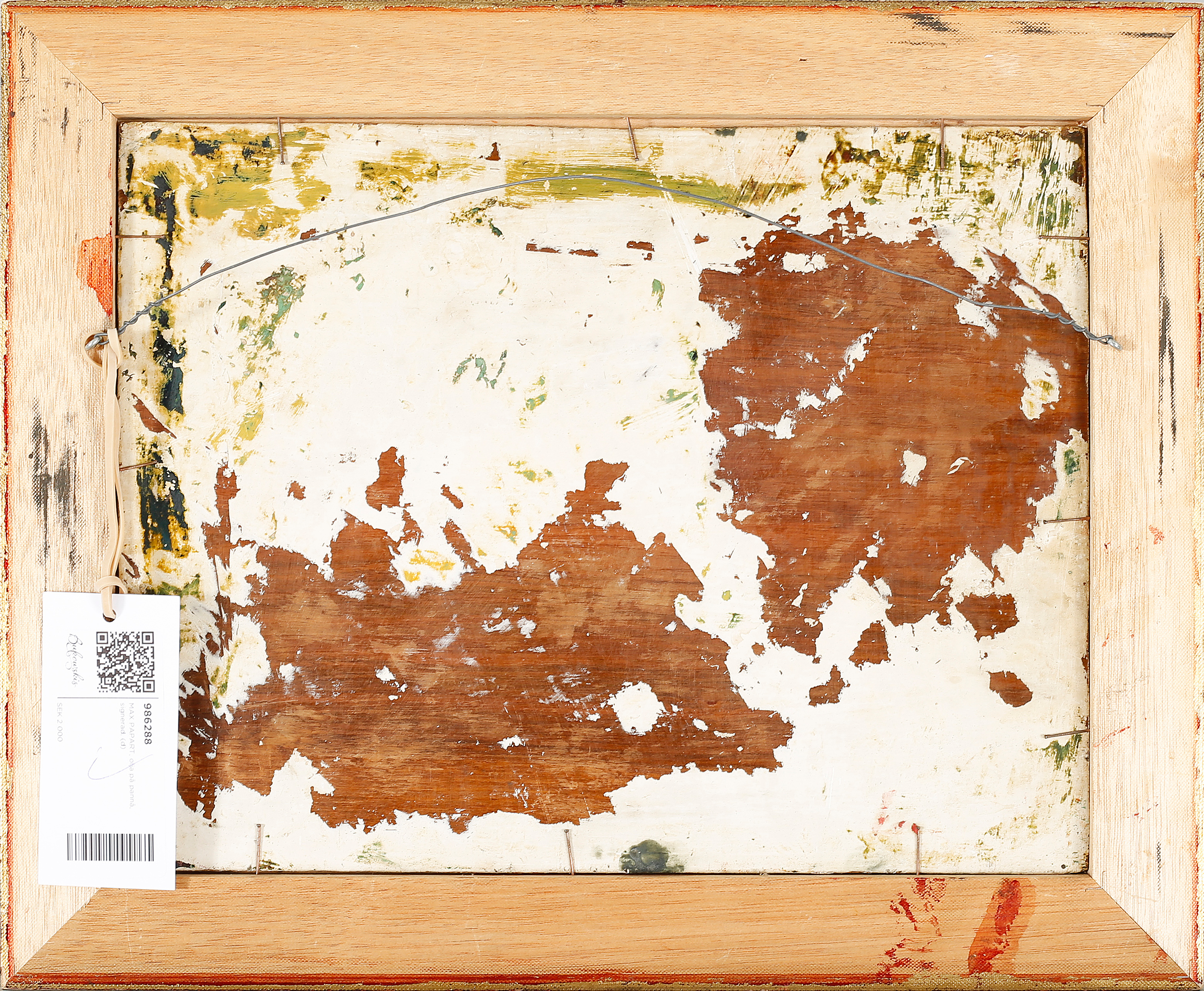 MAX PAPART, olja på pannå, signerad. - Bukowskis