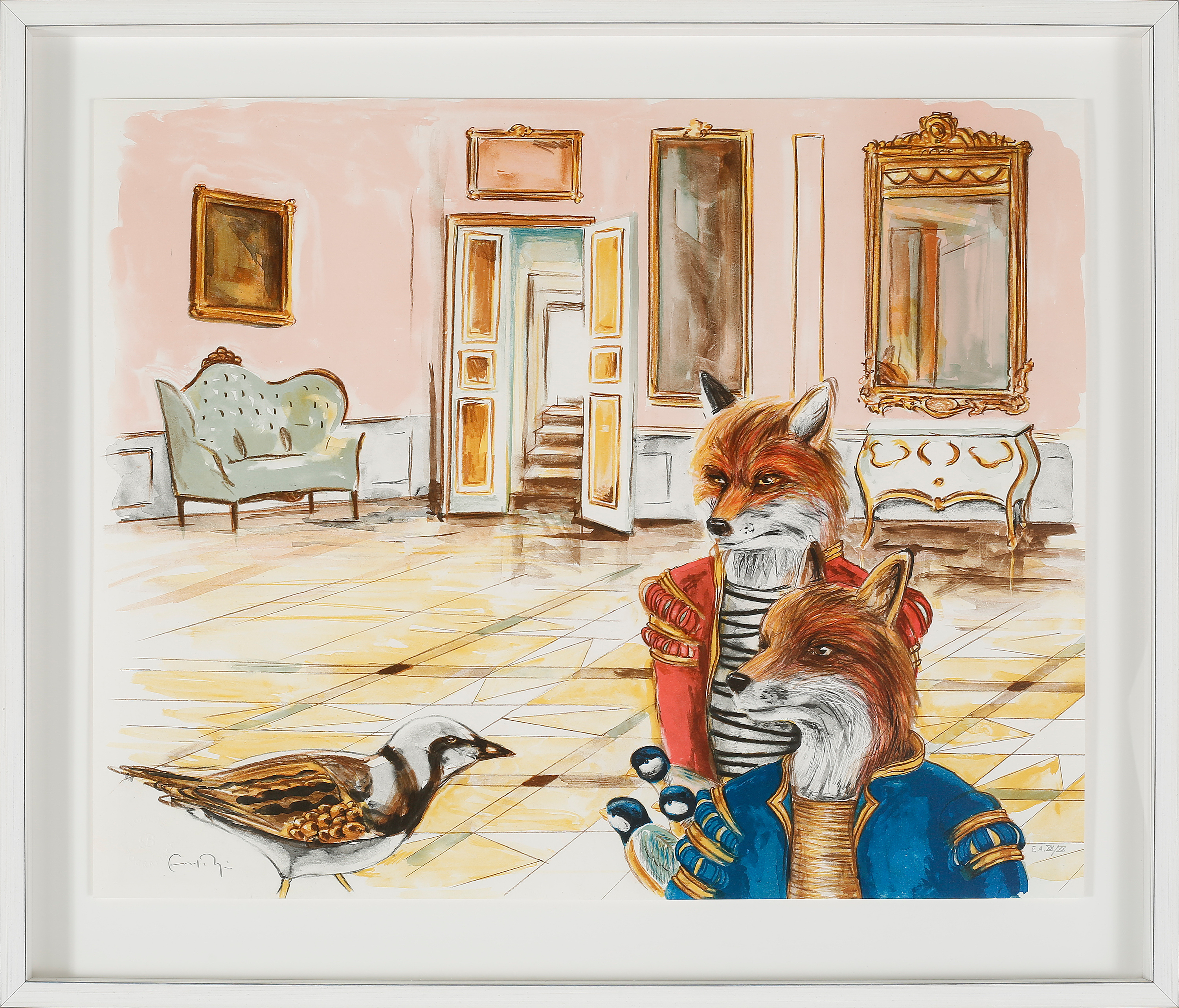 litograph in colours, signed and numbered E.A XX/XX. - Bukowskis