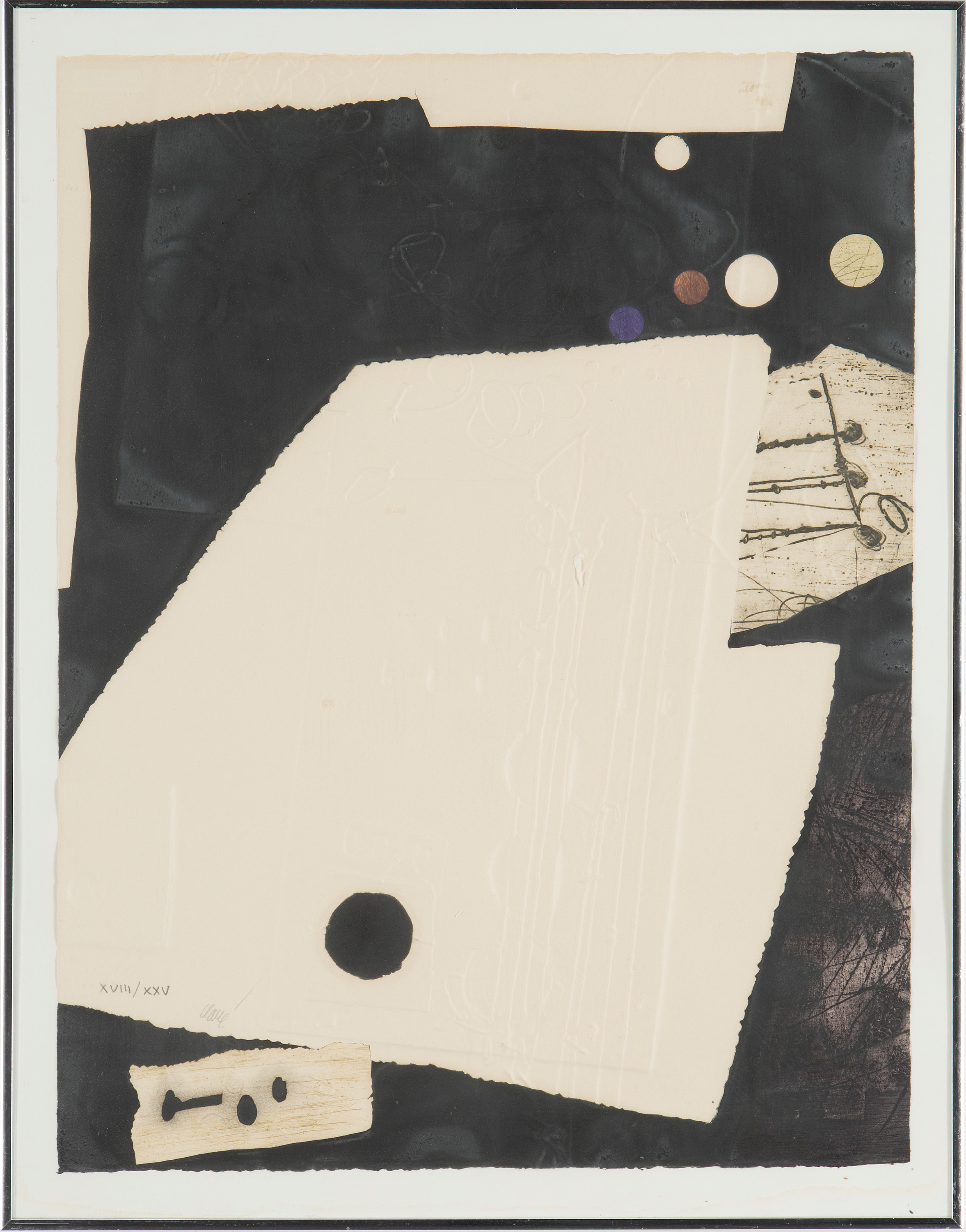 ANTONI CLAVÉ, carborundum etching, signed and numbered XVIII/XXVV ...