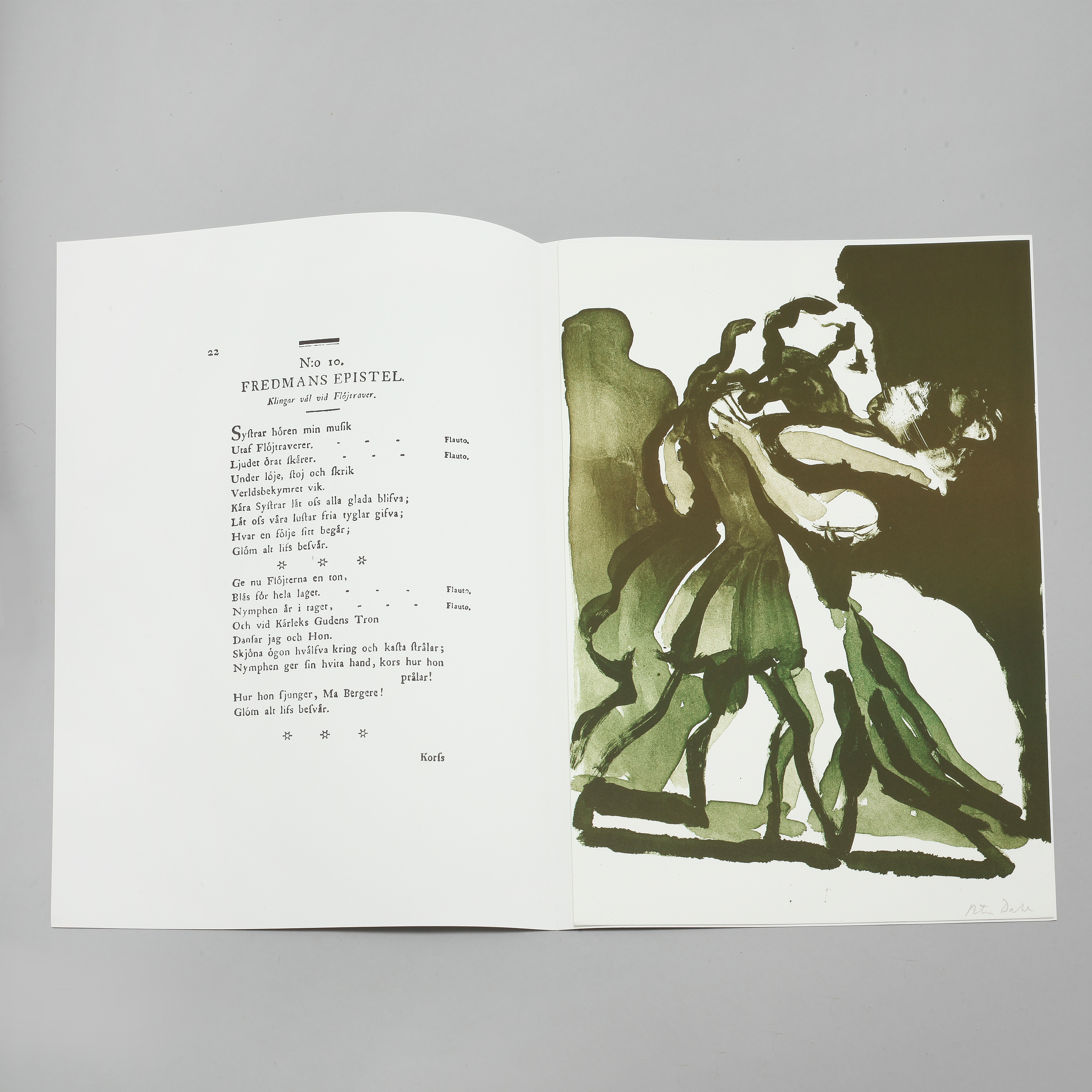 ten litographs from Fredmans Epistel, signed. - Bukowskis