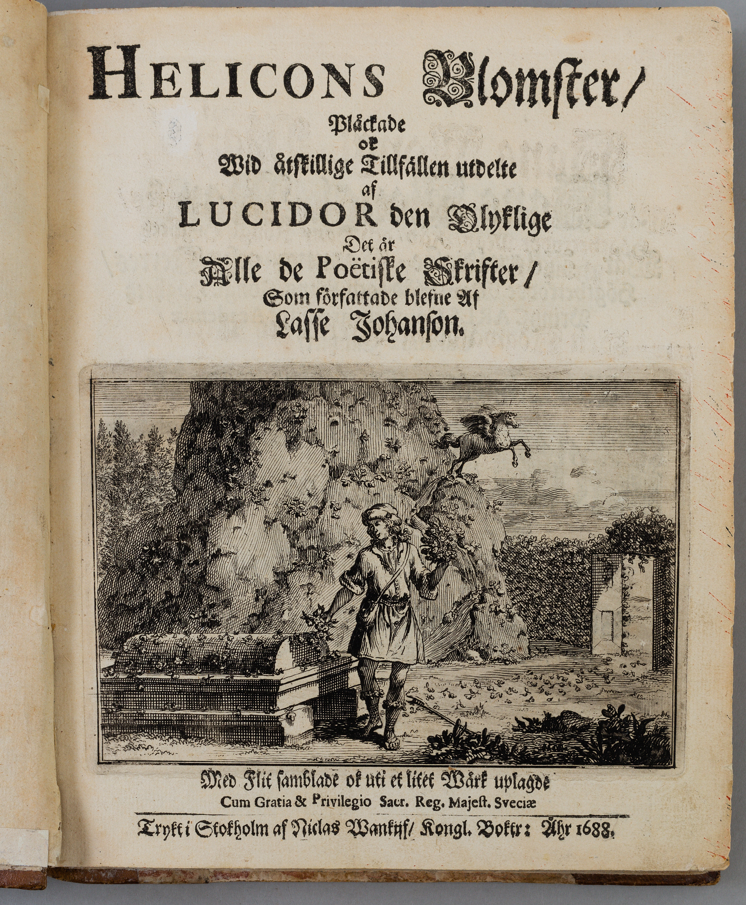 A book Lasse Lucidor, Stockholm, 1688. - Bukowskis