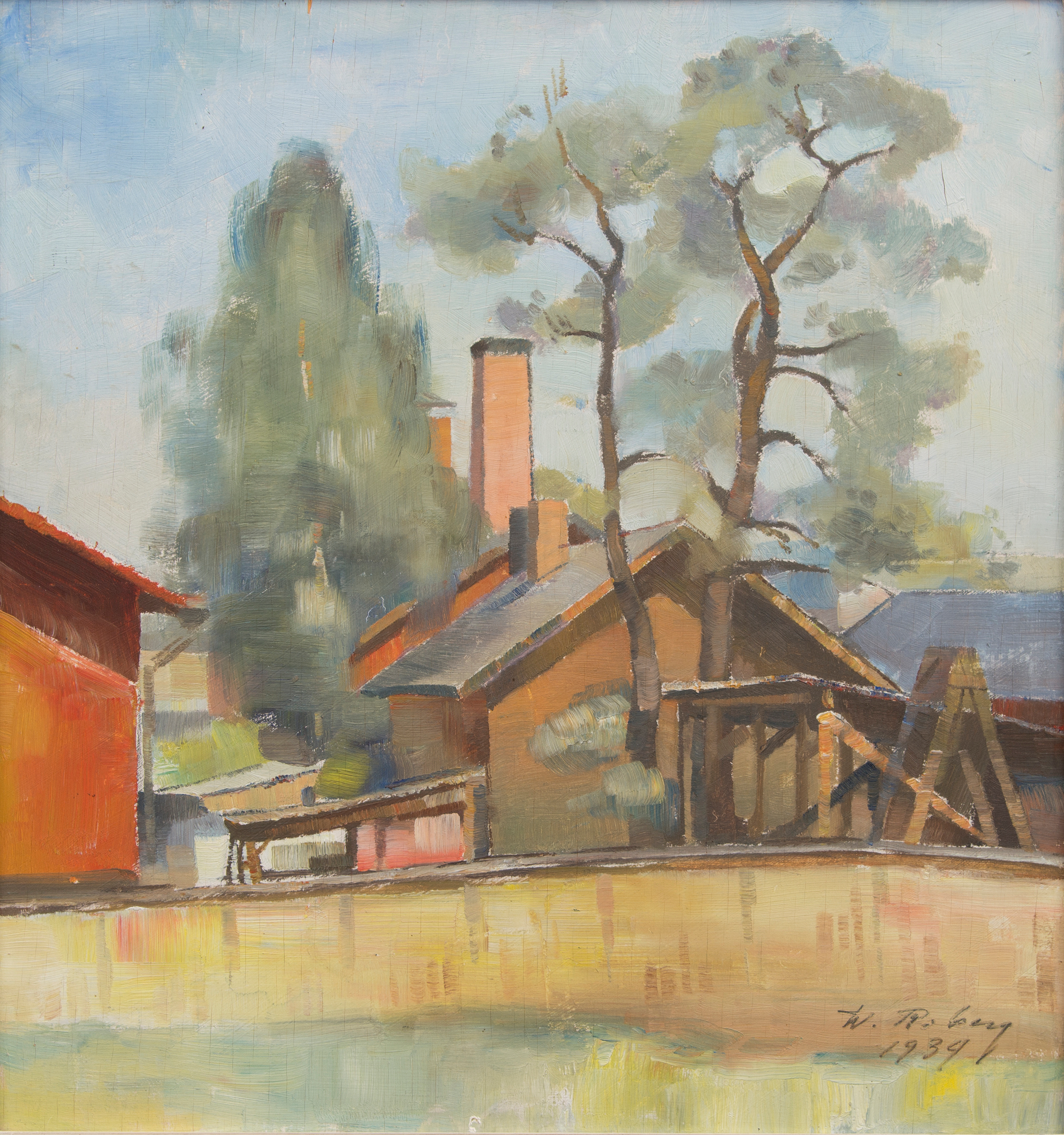 WILLIAM ROSENBERG, oil on board, signed and dated 1934. - Bukowskis