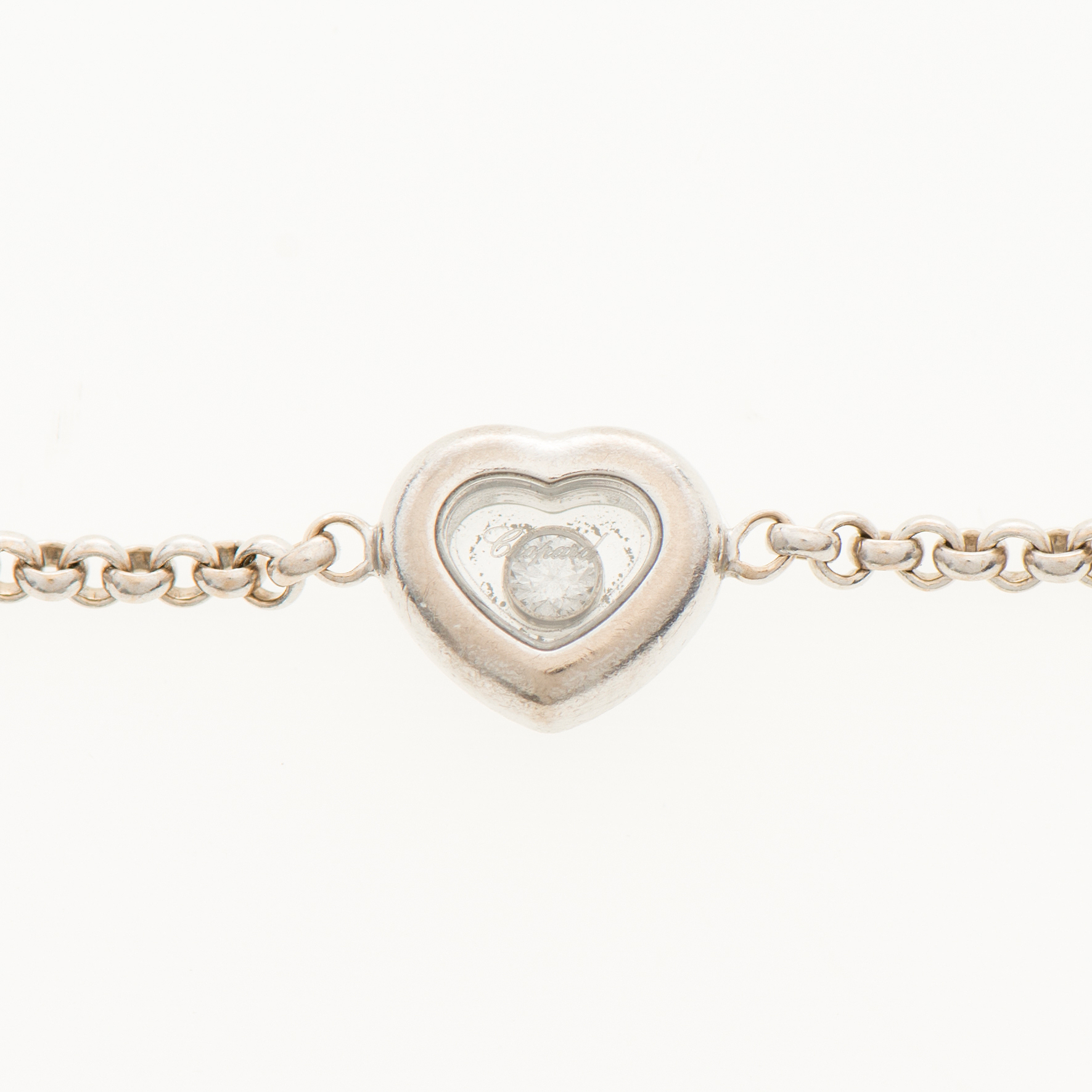 A CHOPARD BRACELET, "Happy Diamonds", brilliant cut diamond, 18K white ...