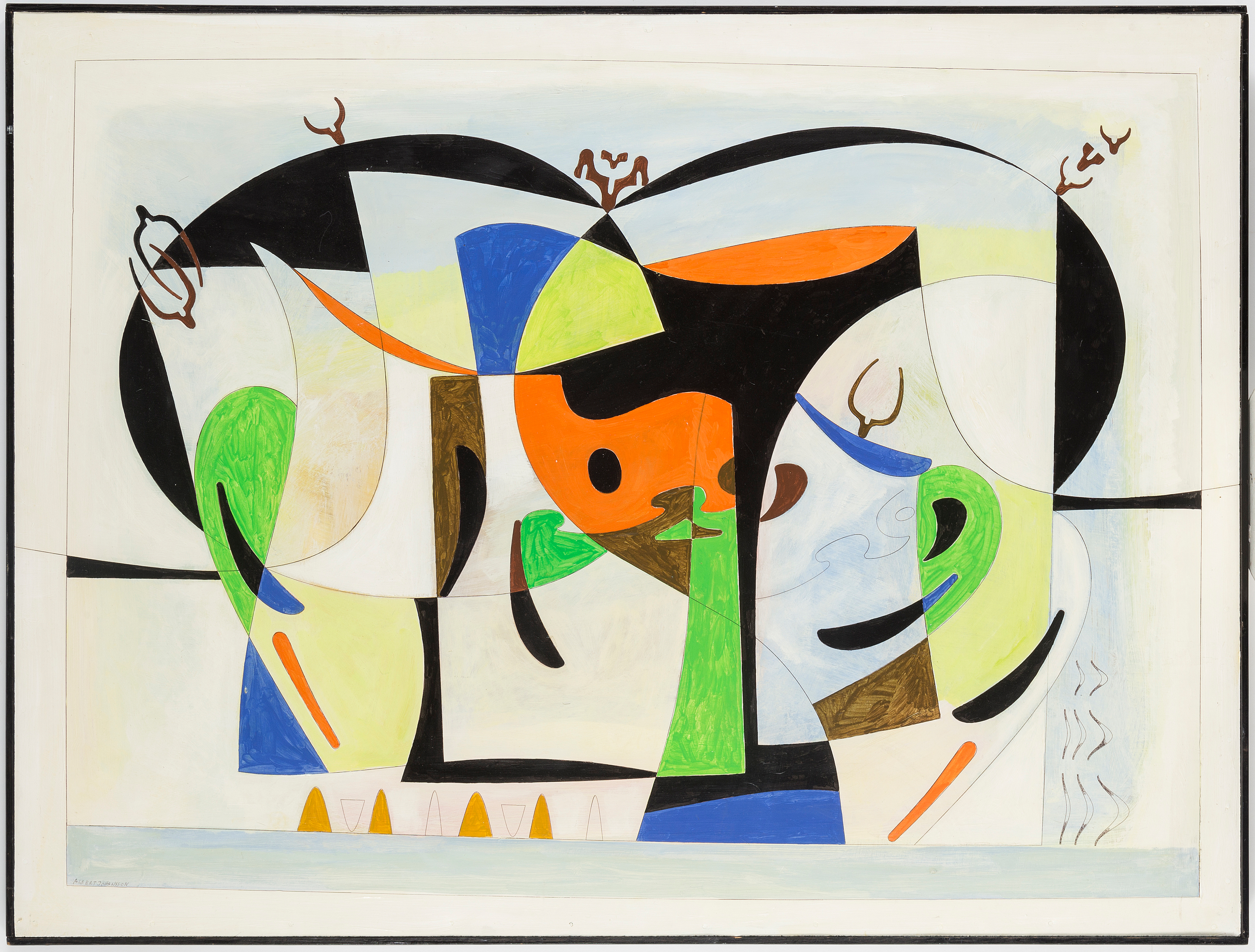 ALBERT JOHANSSON, Oil on panel, signed. Executed 1984-85. - Bukowskis