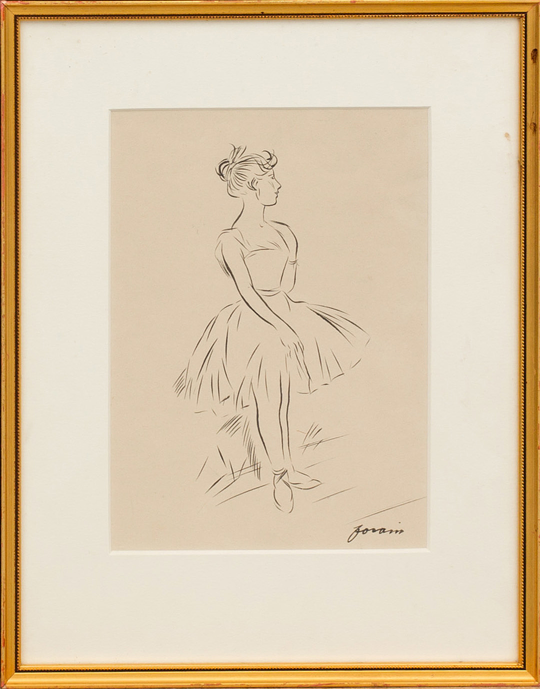 JEAN LOUIS FORAIN, ink signed. - Bukowskis