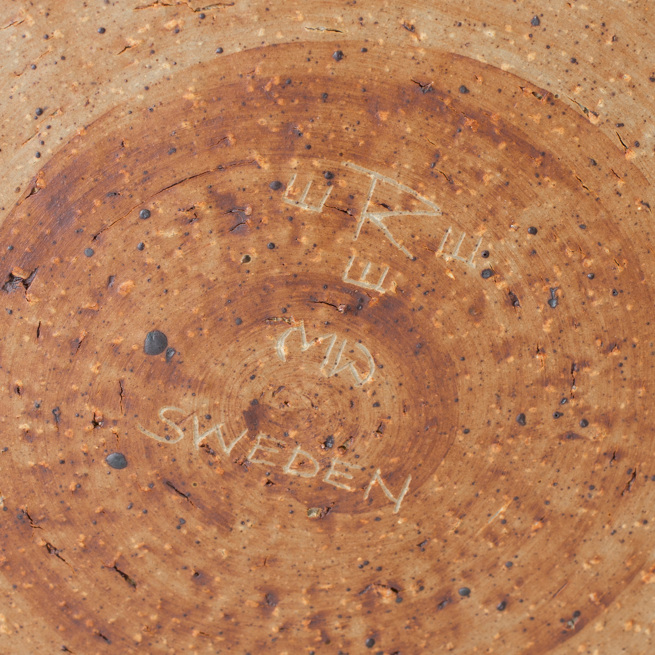 MARIANNE WESTMAN, skålfat, chamotterat stengods, Rörstrand 1960-/70-tal ...