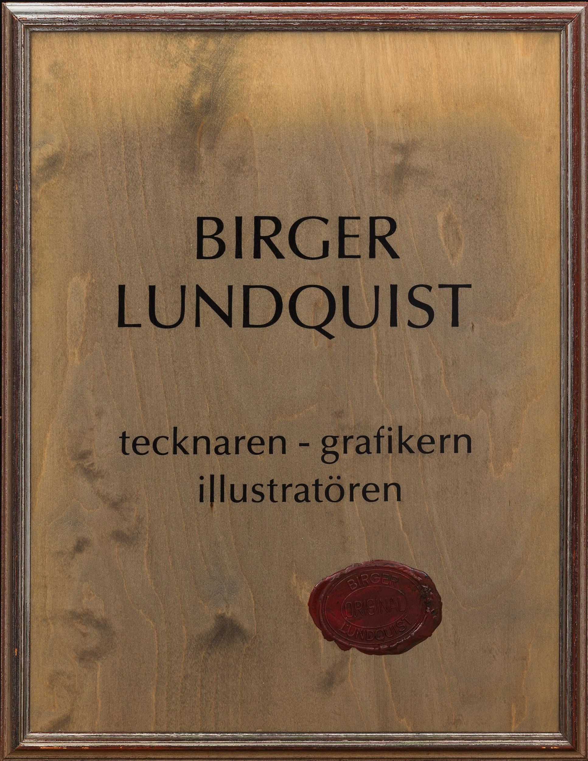 BIRGER LUNDQUIST, bildverk numrerad 25/30. - Bukowskis