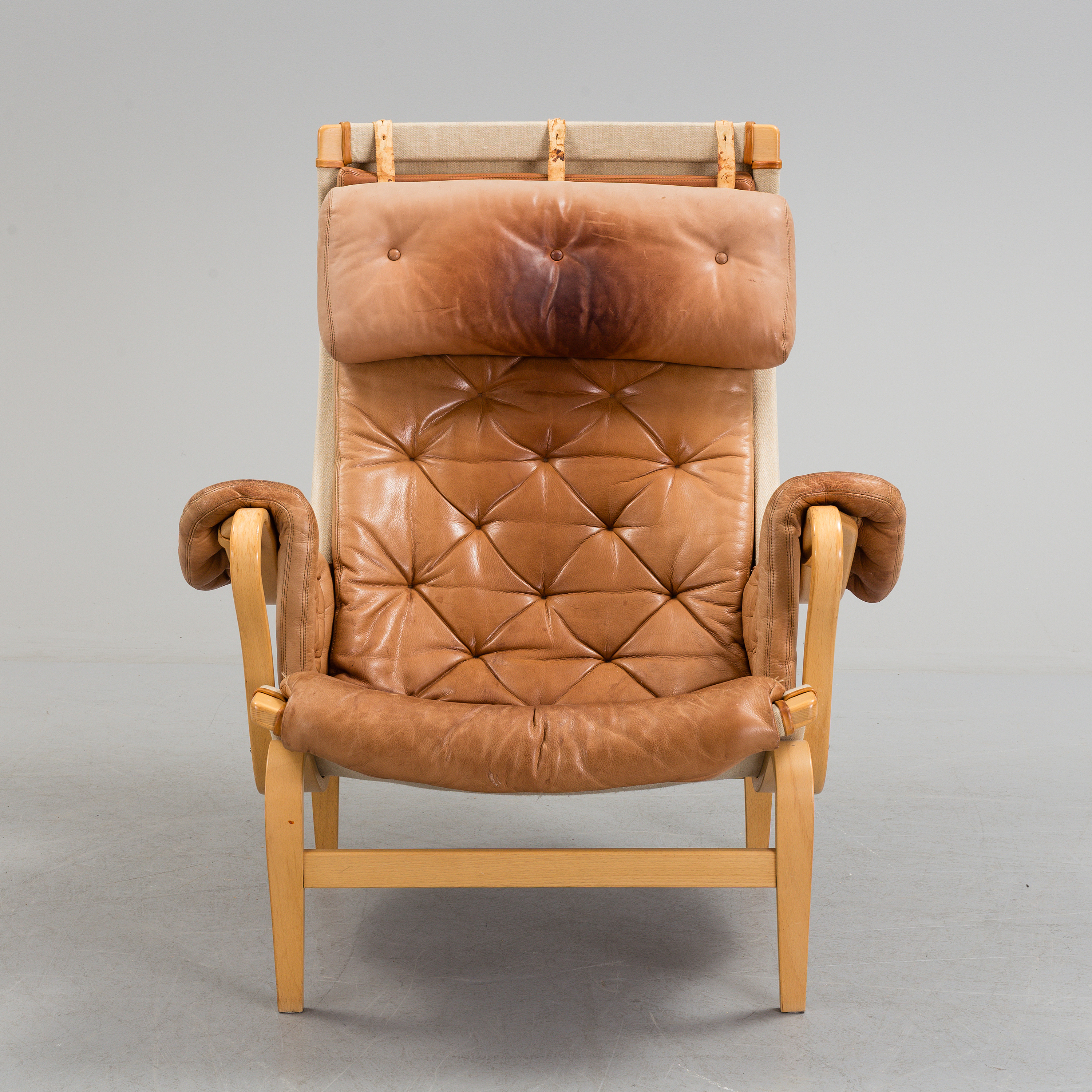A Bruno Mathsson "Pernilla" armchair, second half of the 20th century ...