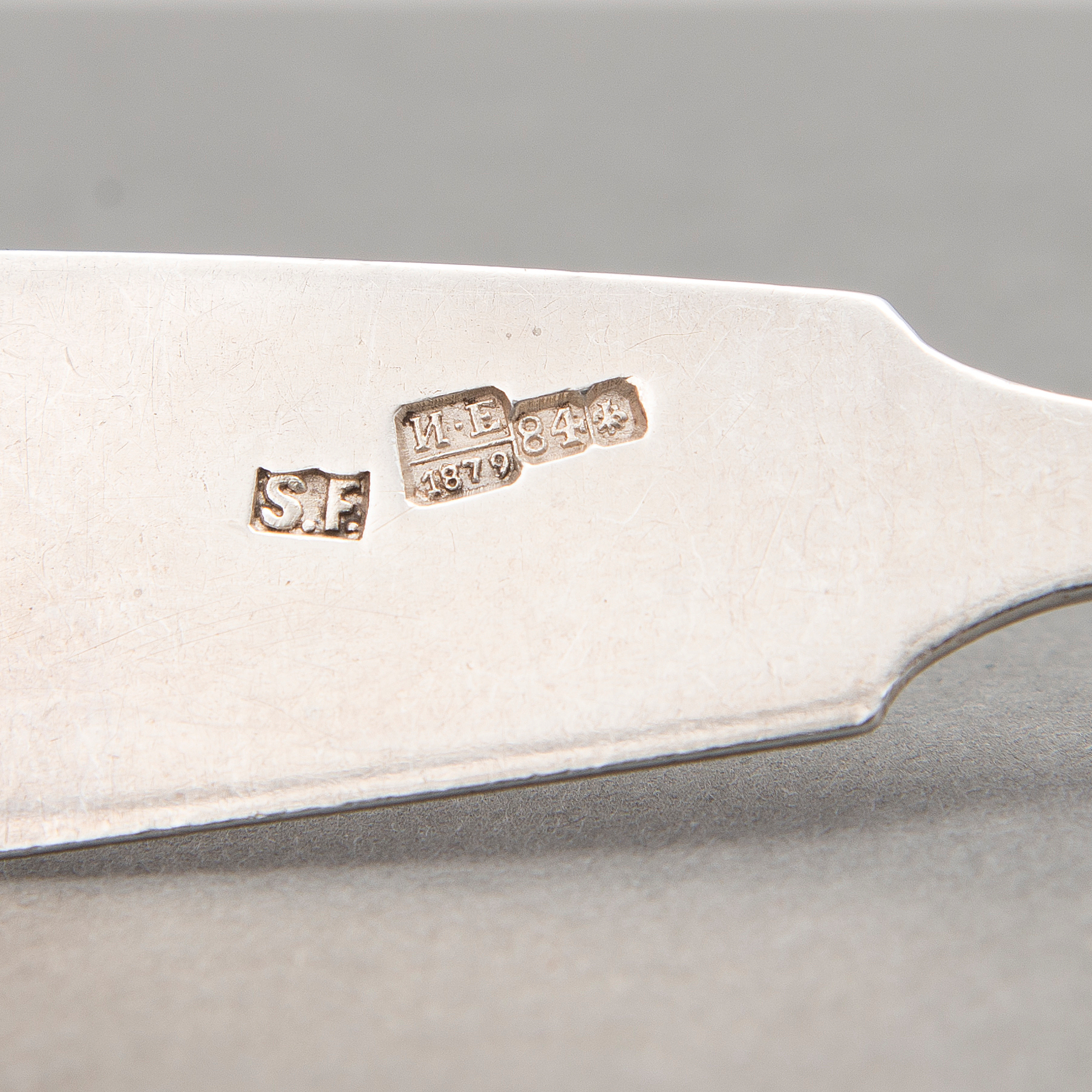 Seven silver spoons, mark of Carl Anton Carlborg, Turku 1818 and Samuel ...