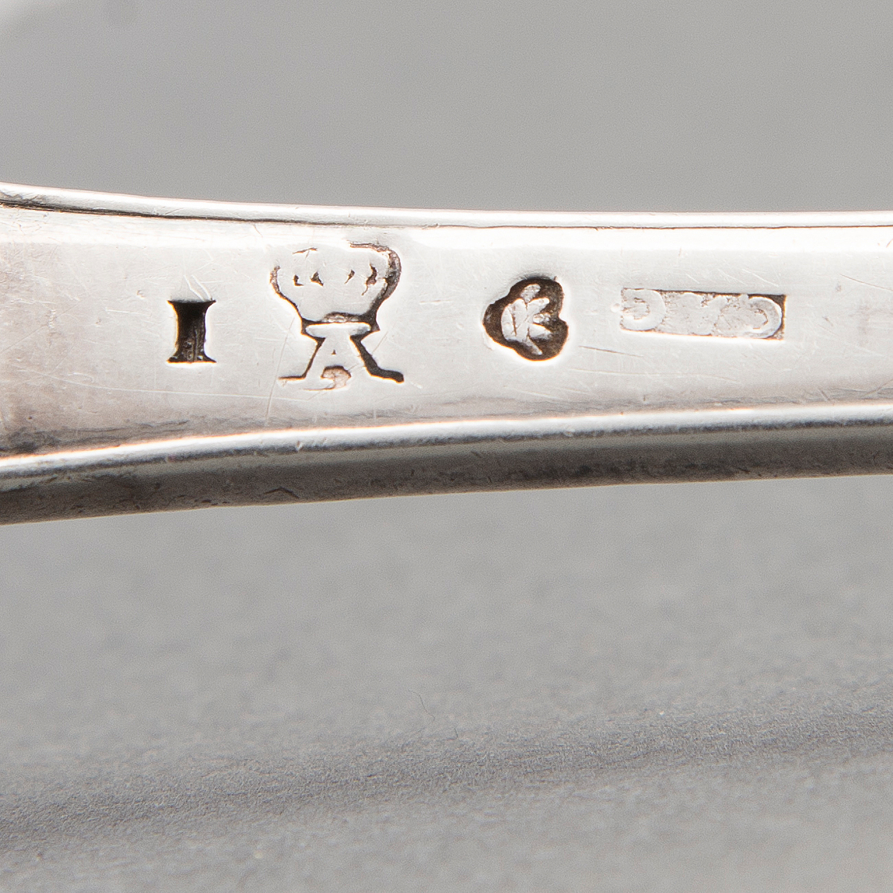 Seven silver spoons, mark of Carl Anton Carlborg, Turku 1818 and Samuel ...