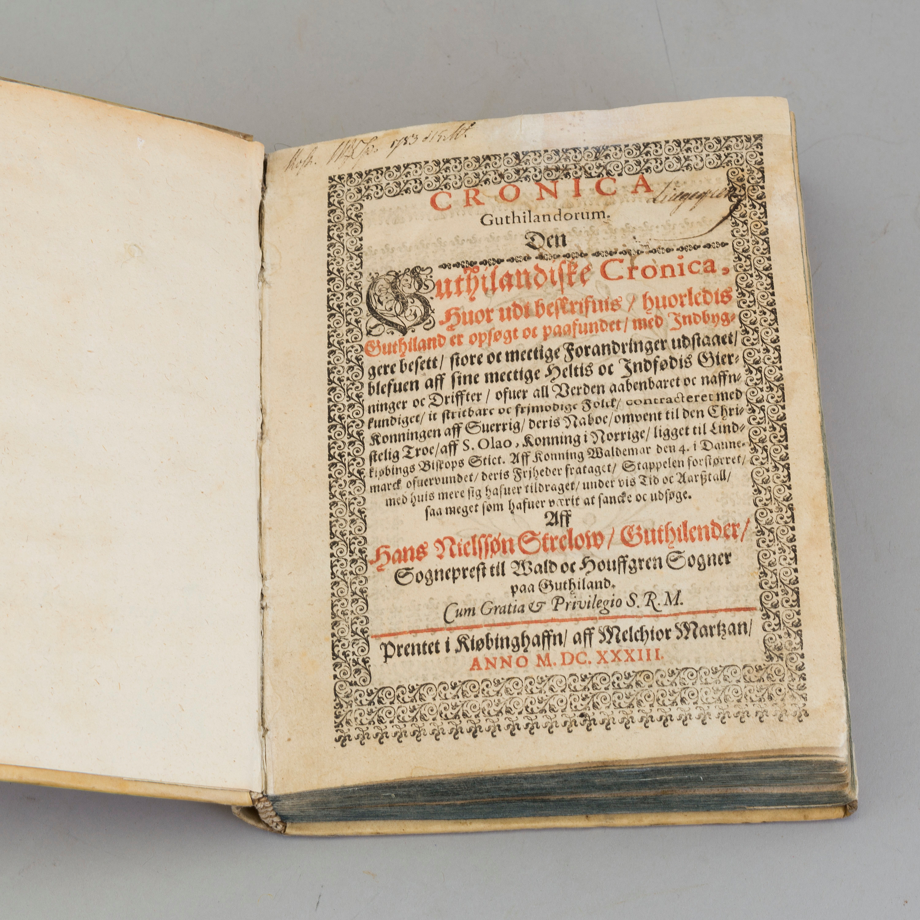 BOK, Hans Nielssøn Strelow, Sällsynt Gotlandshistoria, Köpenhamn 1633 ...