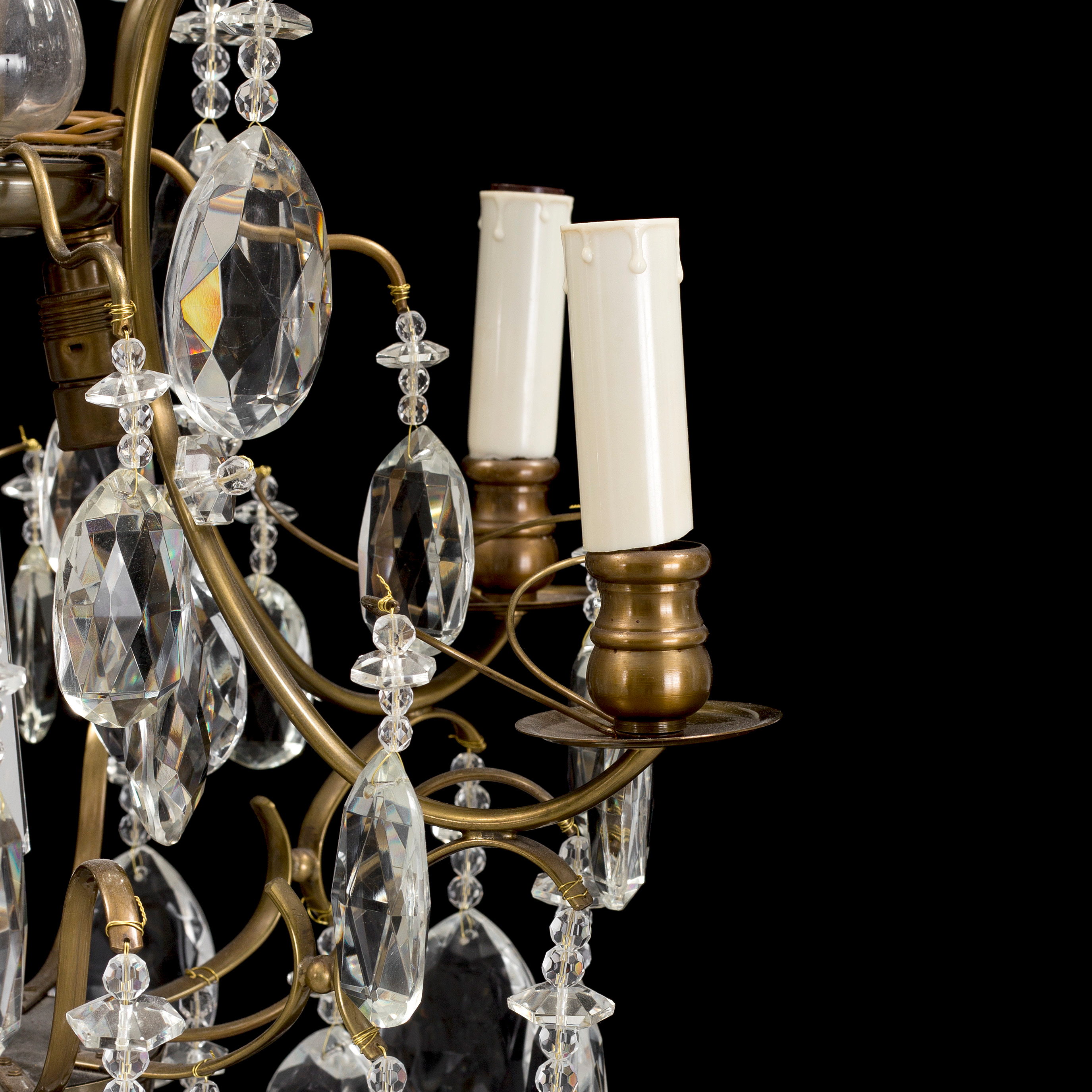 A mid 20th century rococo style ceiling light. - Bukowskis