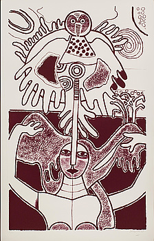 BEVERLOO CORNEILLE, färgserigrafi, signerad och numrerad II/L, daterad ...