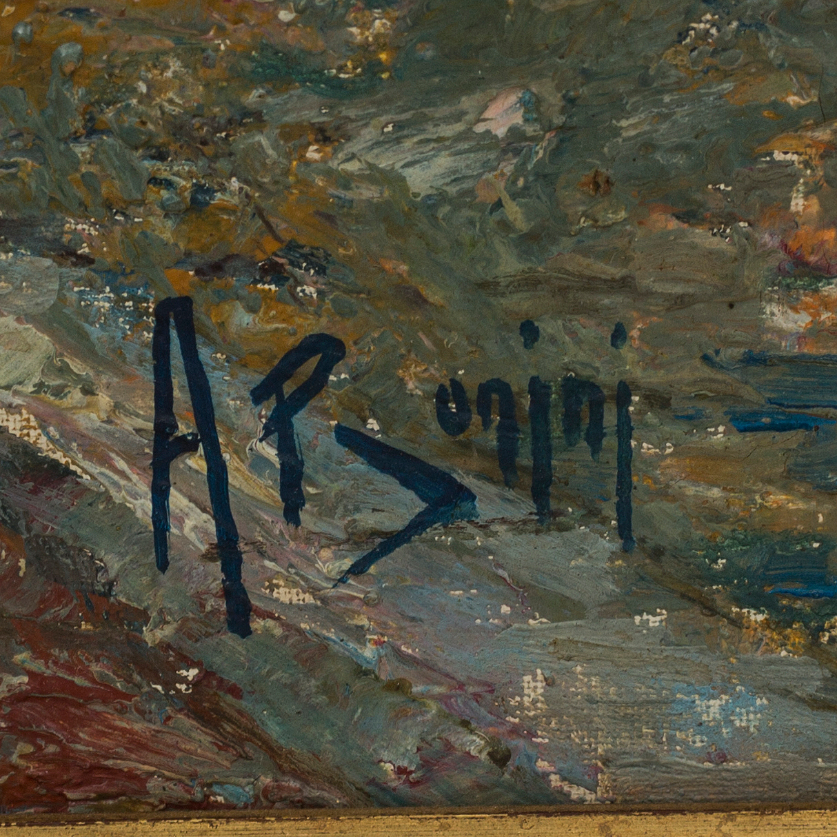 ANTONIO BONINI, a mid 20th century signed oilpainting on canvas ...