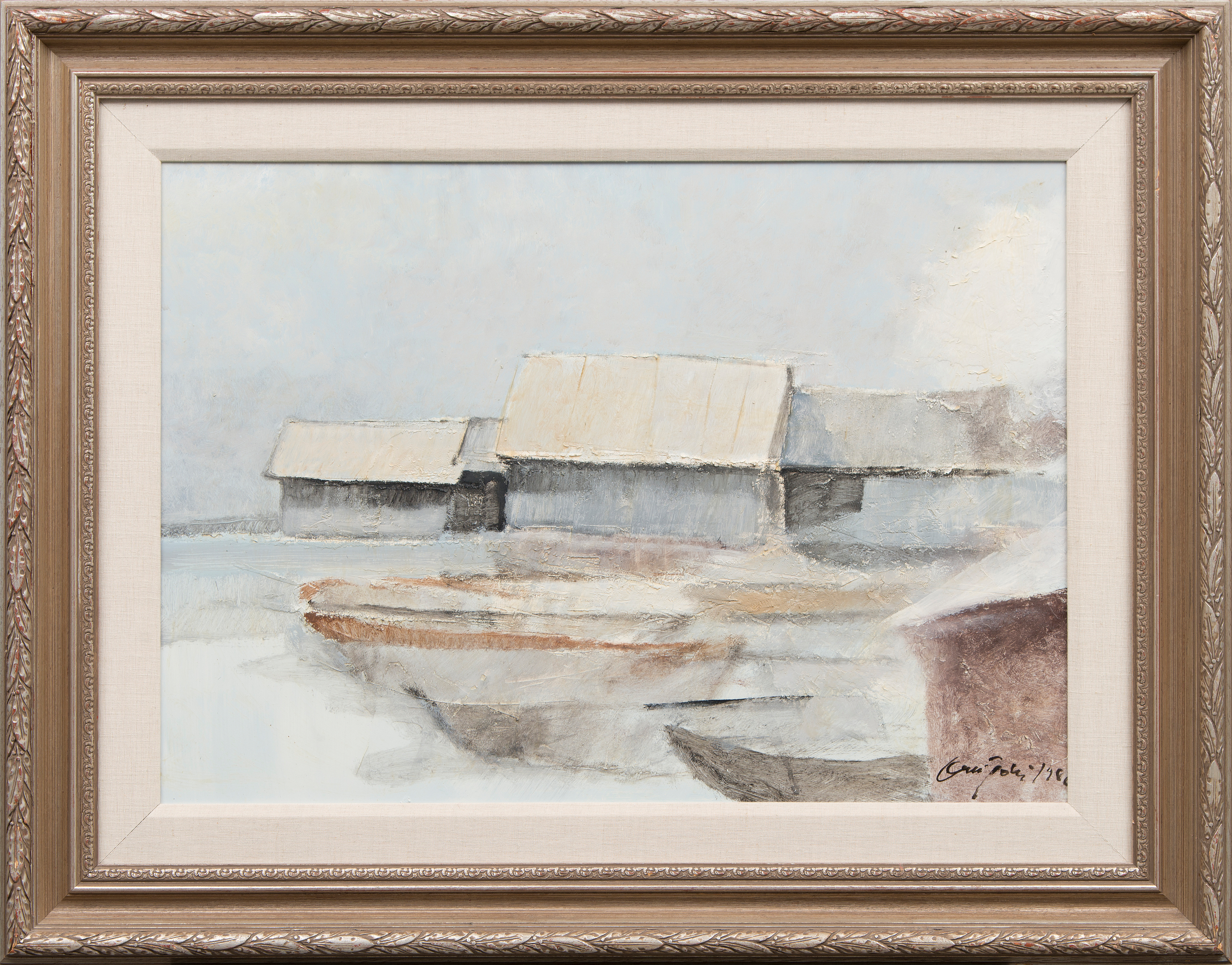 OLLI JOKI, oil on board, signed and dated 1982. - Bukowskis