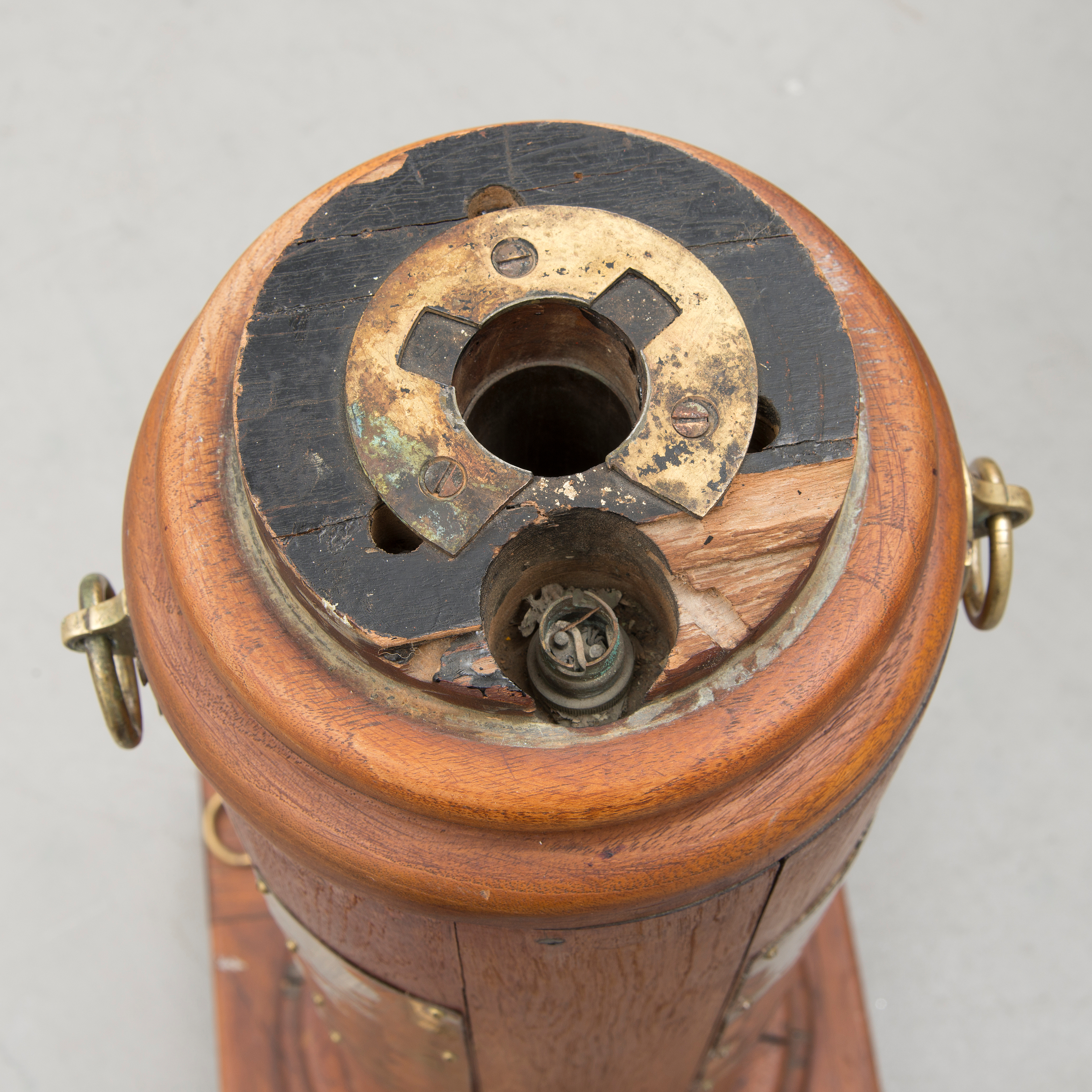 Ship's binnacle with compass, England early 20th century. Husun ...