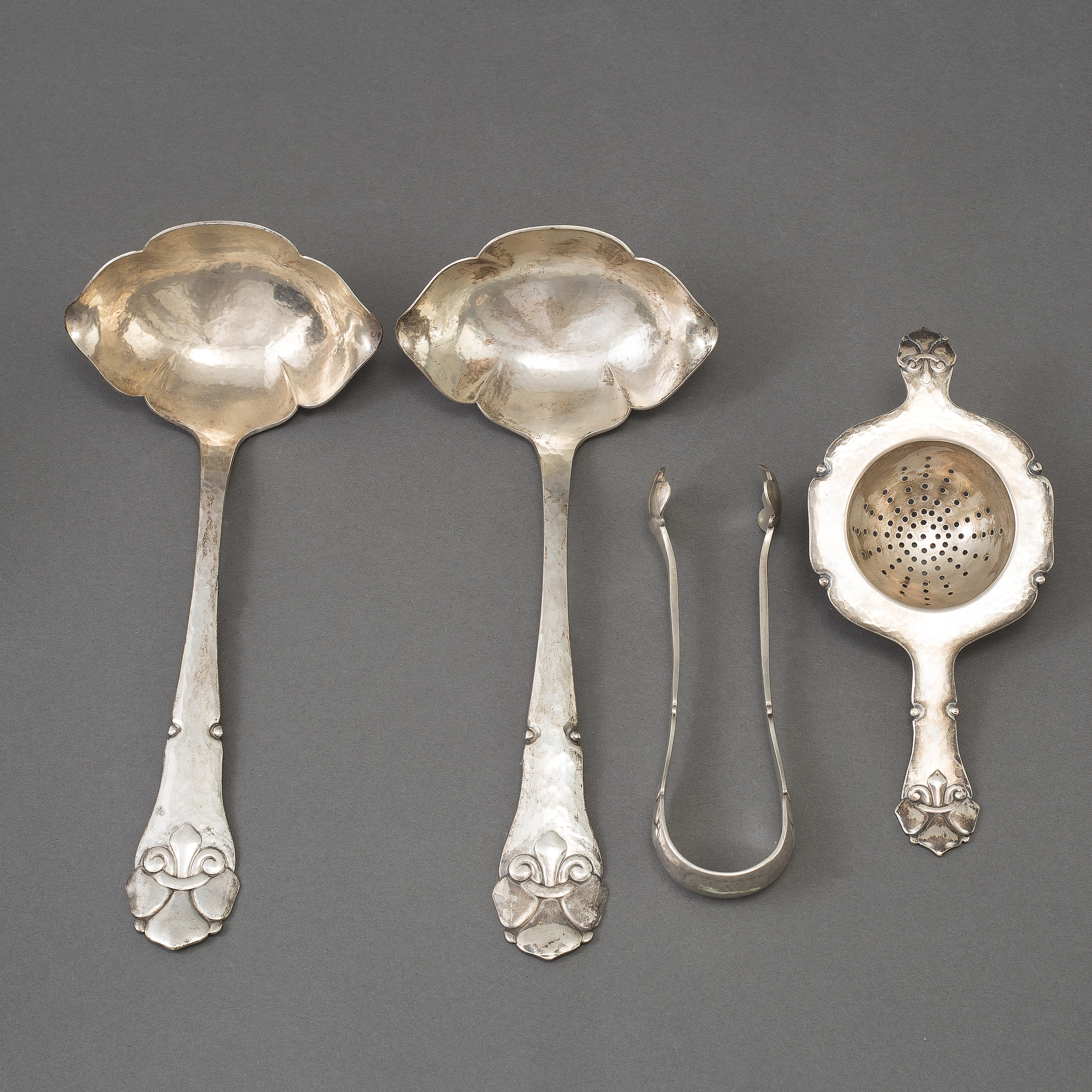 134 pieces of silver cutlery, Christian F Heise, Denmark 1920. Weight ...